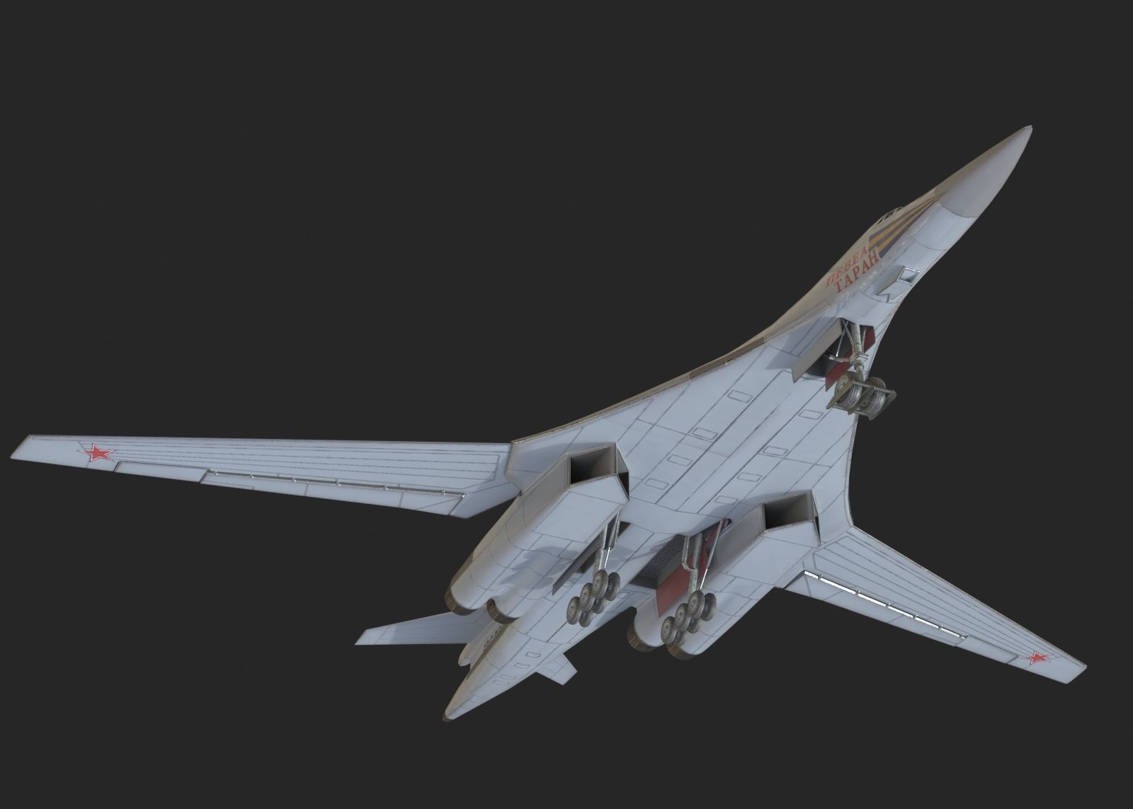 3D model Russian Air Force Tu-160M Blackjack Supersonic Strategic ...