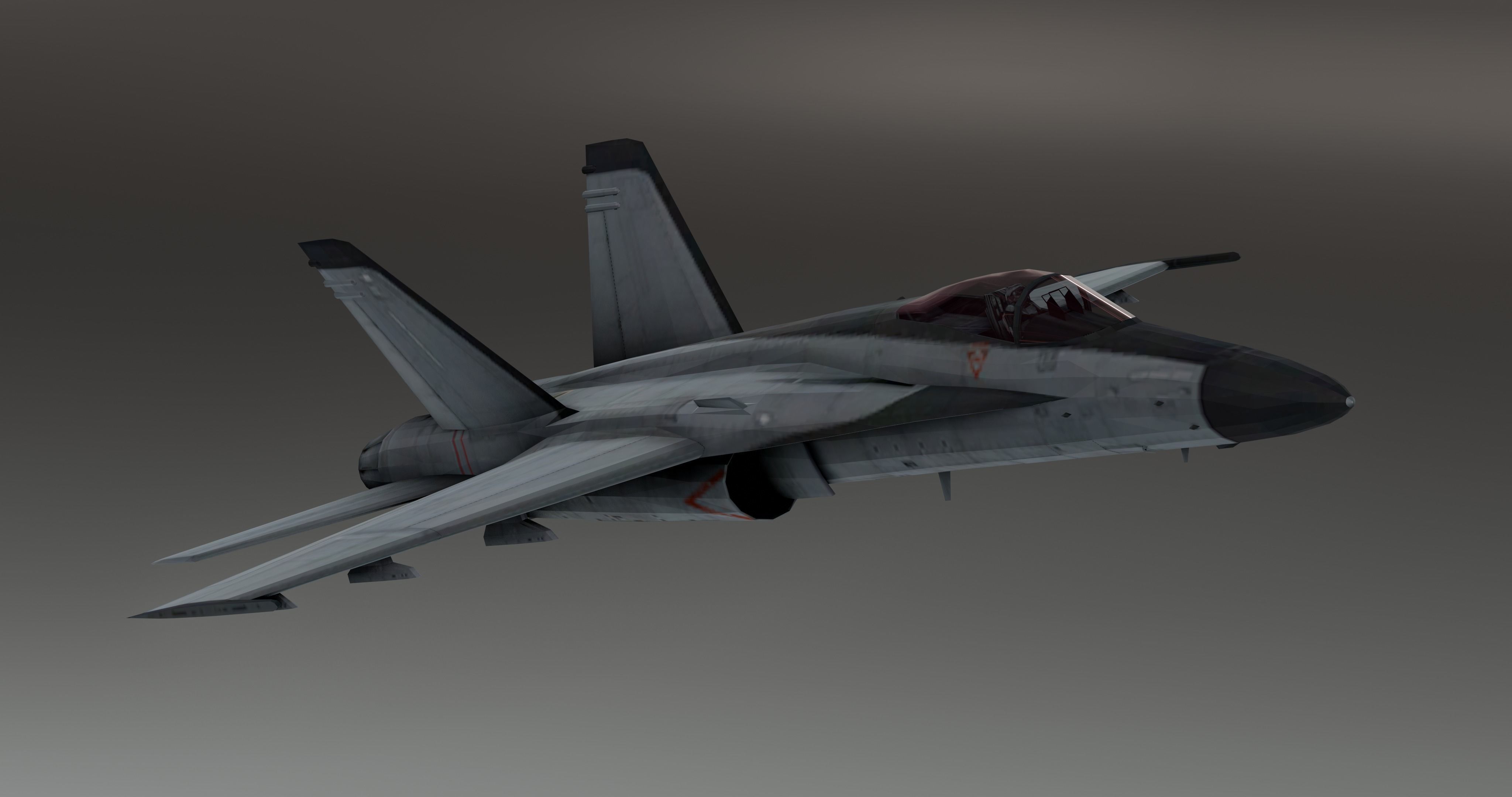 3D model YF Cobra fighter jet VR / AR / low-poly | CGTrader