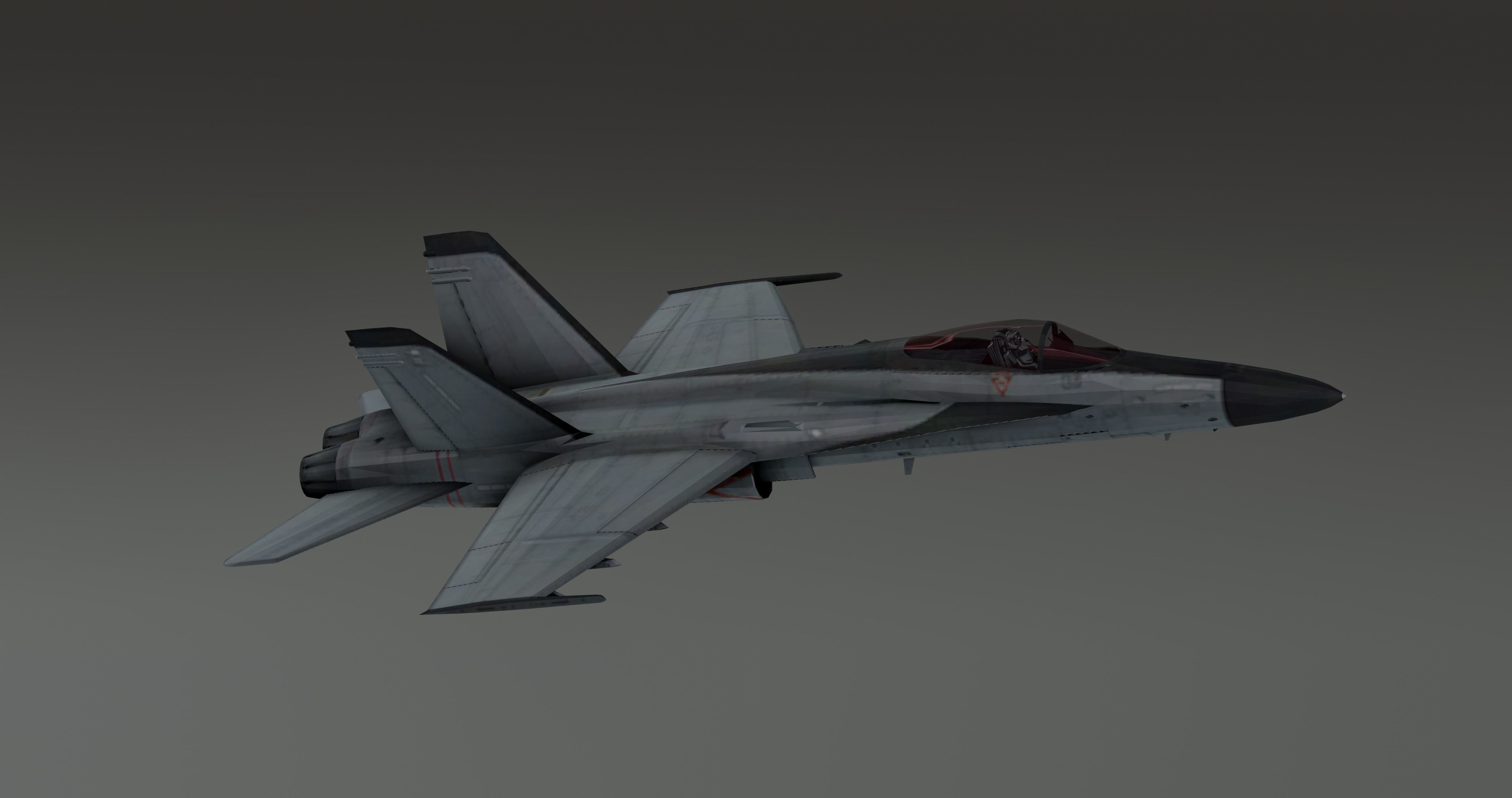 3D model YF Cobra fighter jet VR / AR / low-poly | CGTrader