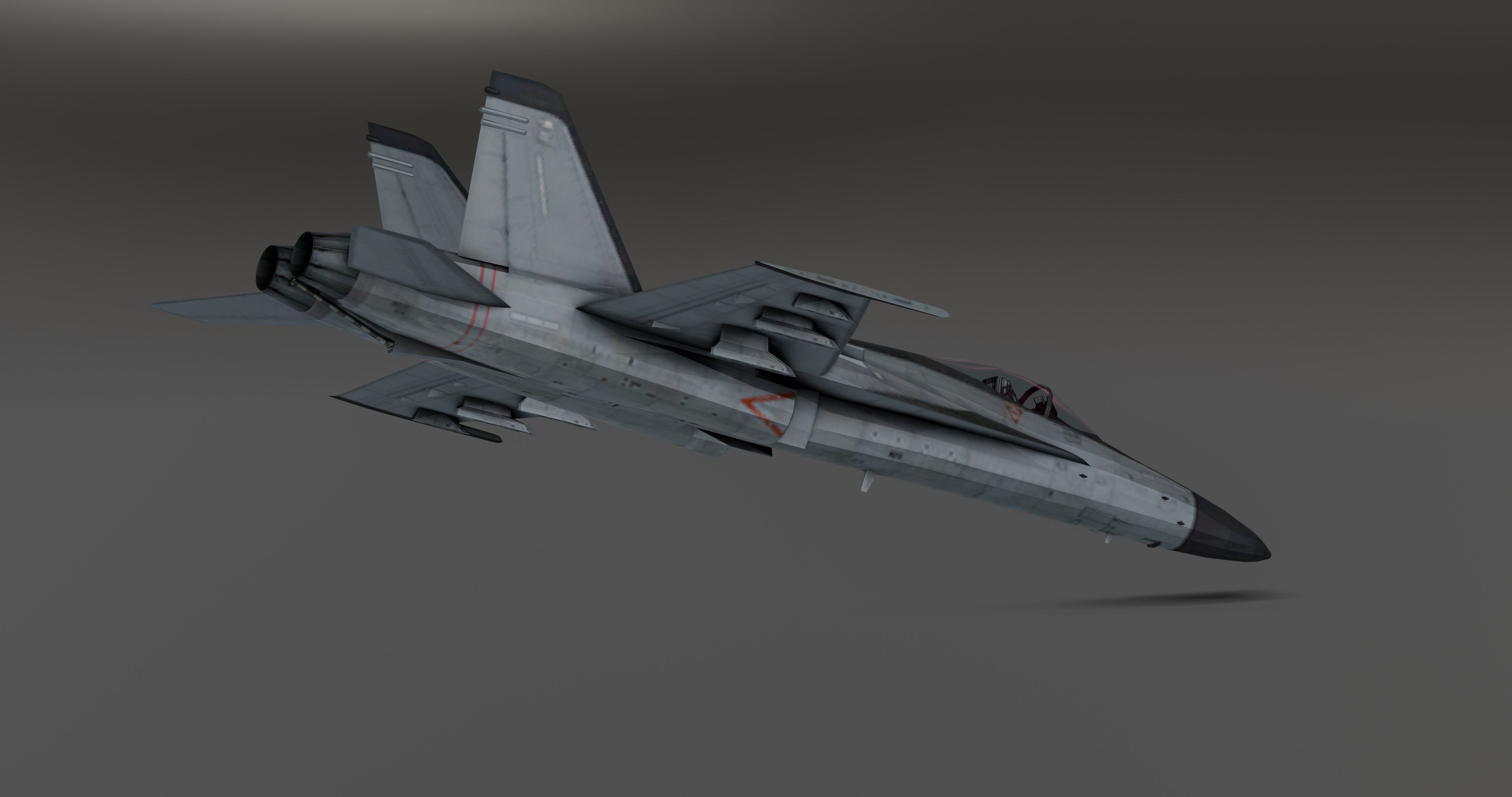 3D model YF Cobra fighter jet VR / AR / low-poly | CGTrader