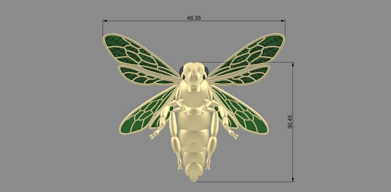 Queen bee 3D print model 3D model 3D printable | CGTrader