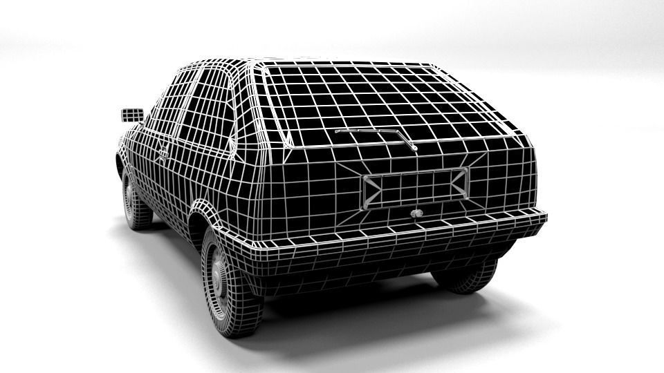 3D model VW POLO COUPE 1980 VR / AR / low-poly | CGTrader