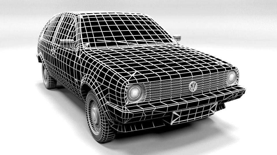 3D model VW POLO COUPE 1980 VR / AR / low-poly | CGTrader