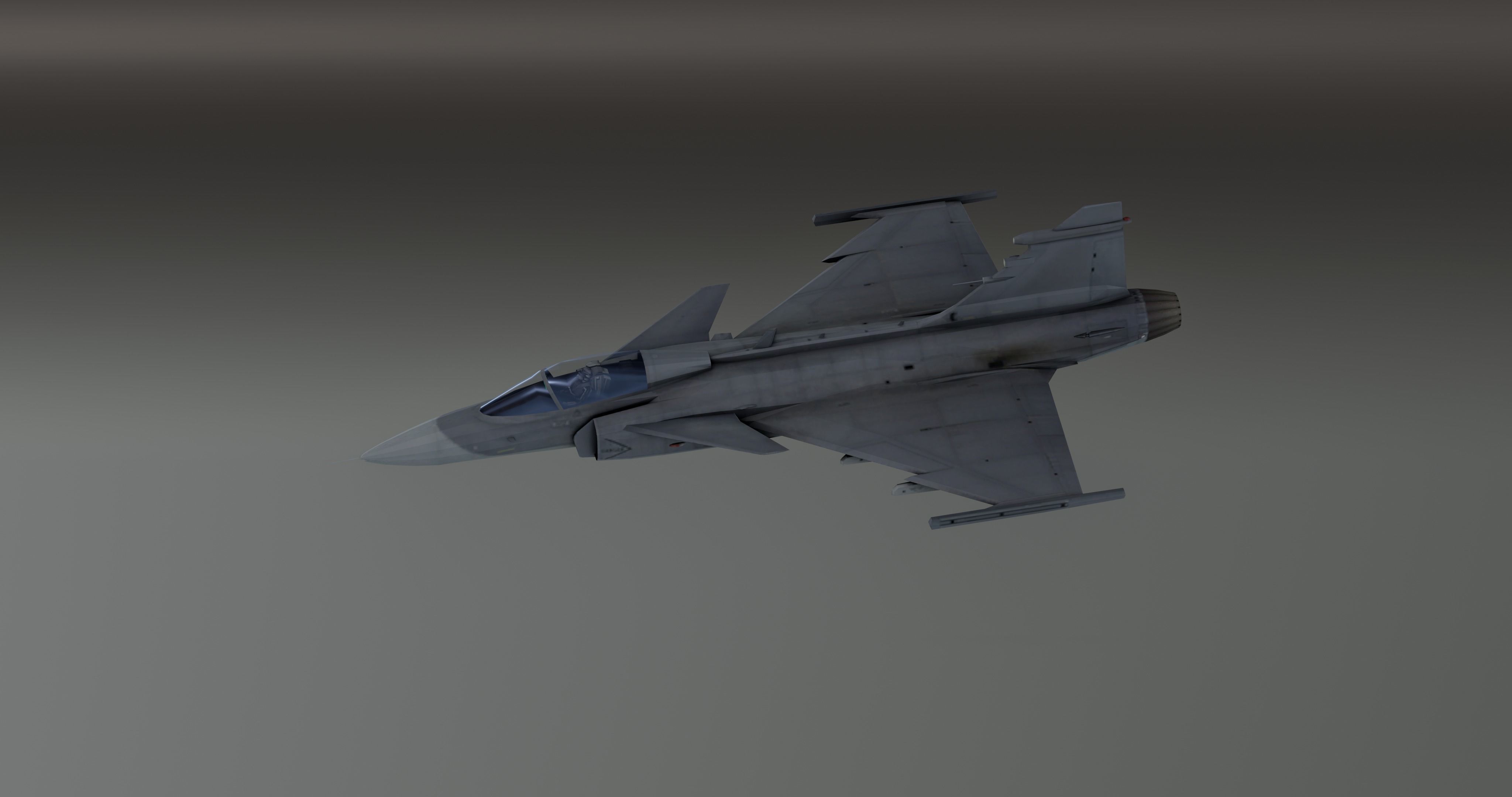 3D model SAAB Gripen - Fighter Jet - Photorealistic VR / AR / low-poly ...
