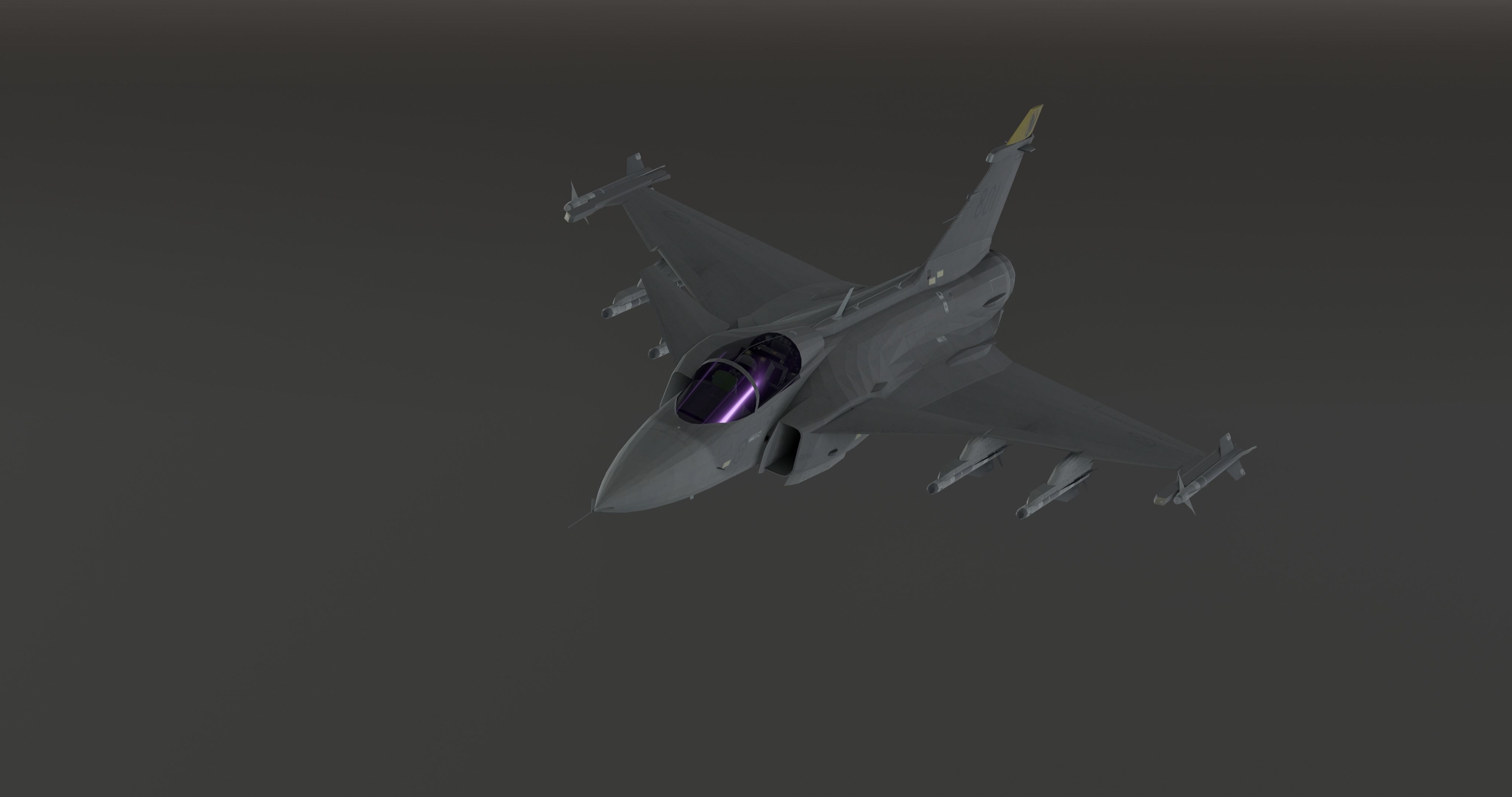 3D model JAS-39C Gripen - Fighter Jet - Photorealistic VR / AR / low ...