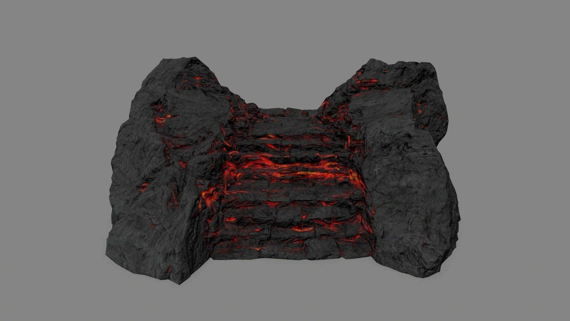 3D model lava stairs VR / AR / low-poly | CGTrader