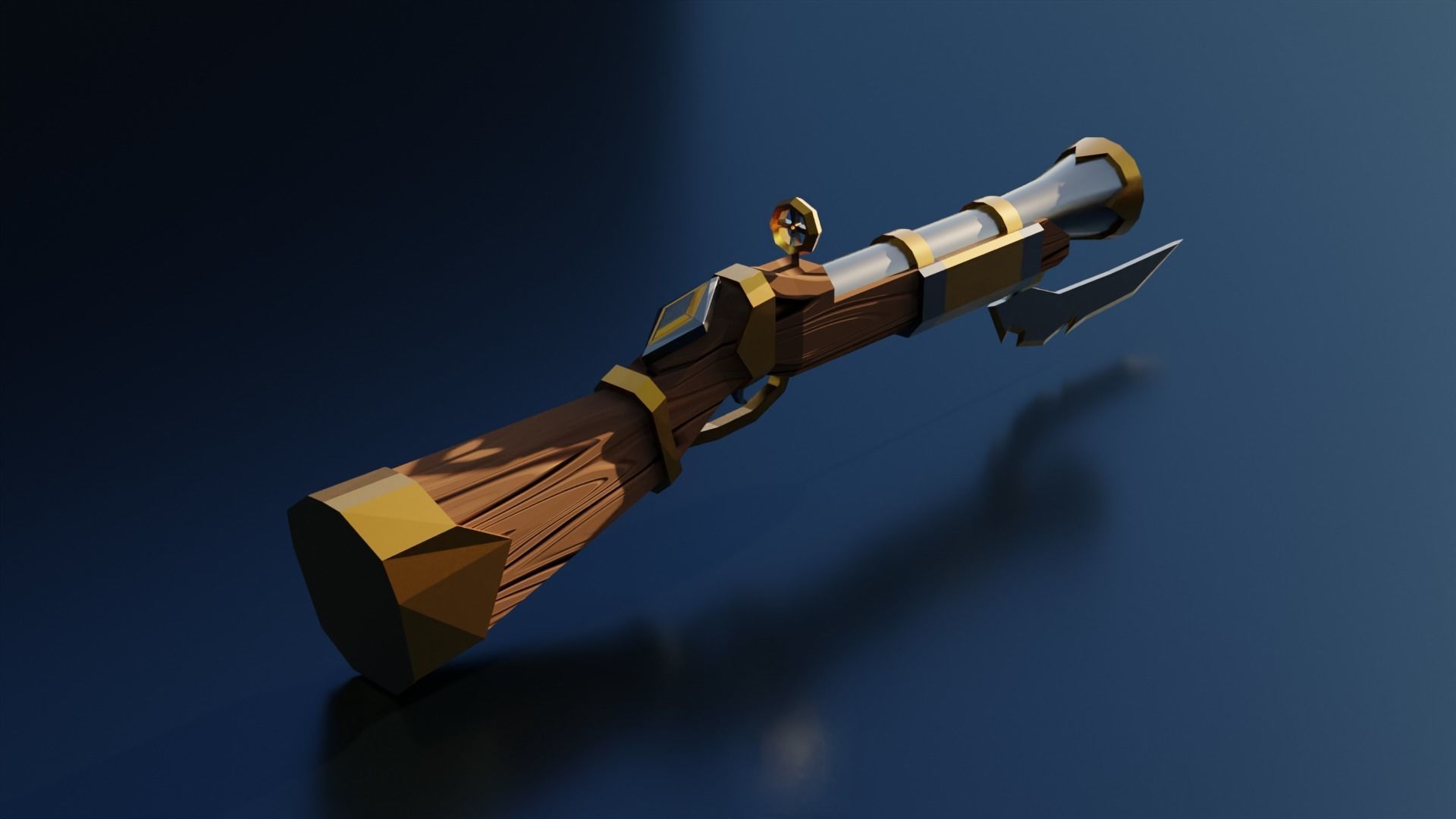 3D model Stylized Dwarf Gun 3D model VR / AR / low-poly | CGTrader