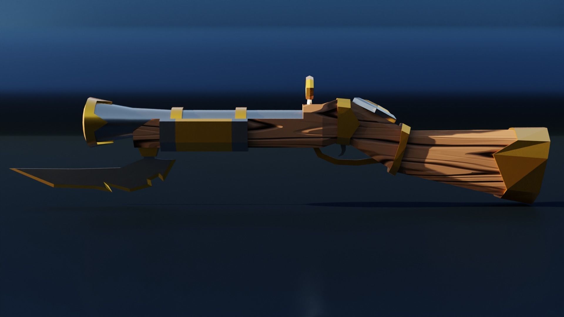 3D model Stylized Dwarf Gun 3D model VR / AR / low-poly | CGTrader