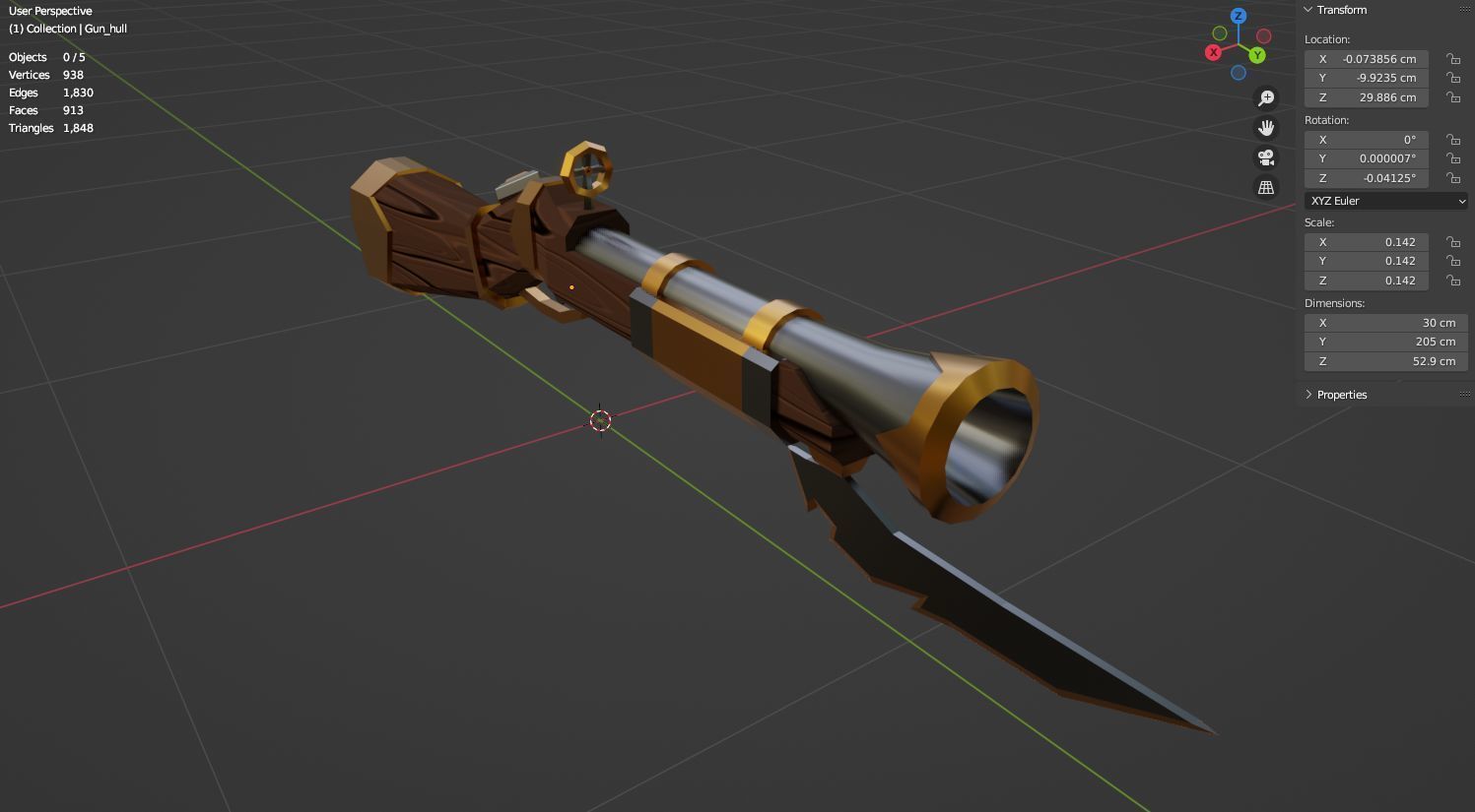 3D model Stylized Dwarf Gun 3D model VR / AR / low-poly | CGTrader