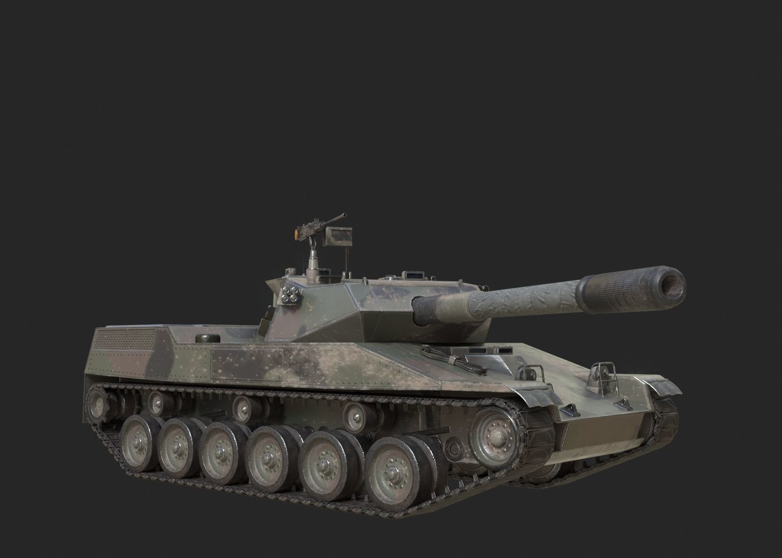 3D model 3 coatings of Thai Army Cadillac Stingray Light Tank VR / AR ...