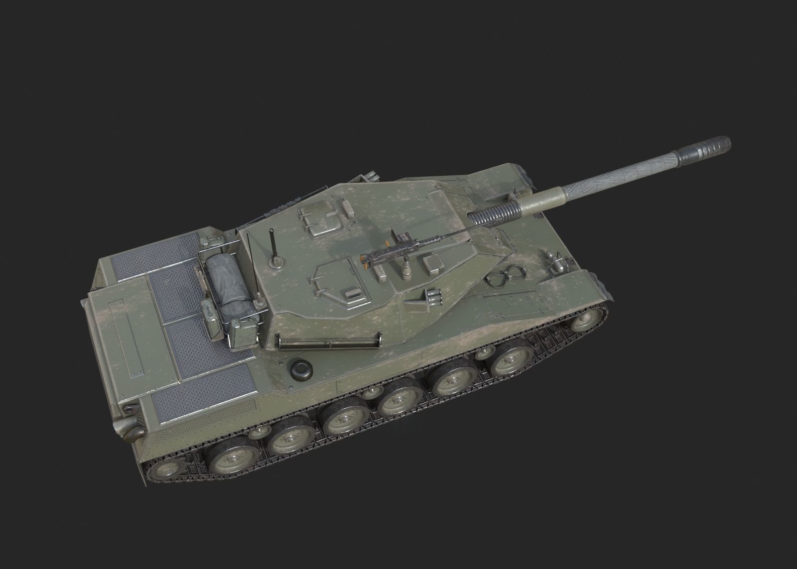 3D model 3 coatings of Thai Army Cadillac Stingray Light Tank VR / AR ...