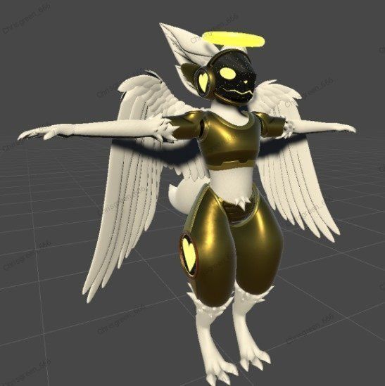 costume vrchat avatar vr chat character anime character 3d ... 3D model ...