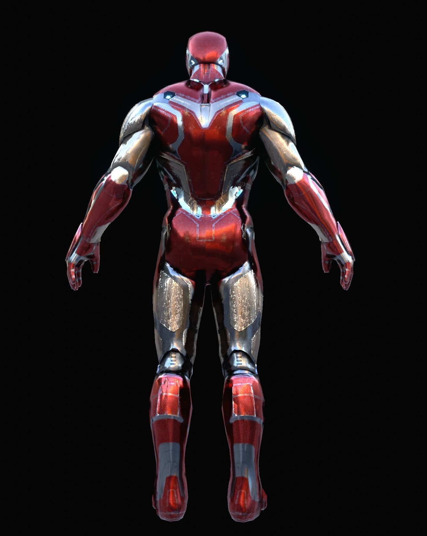 iron man end game 3D model rigged | CGTrader