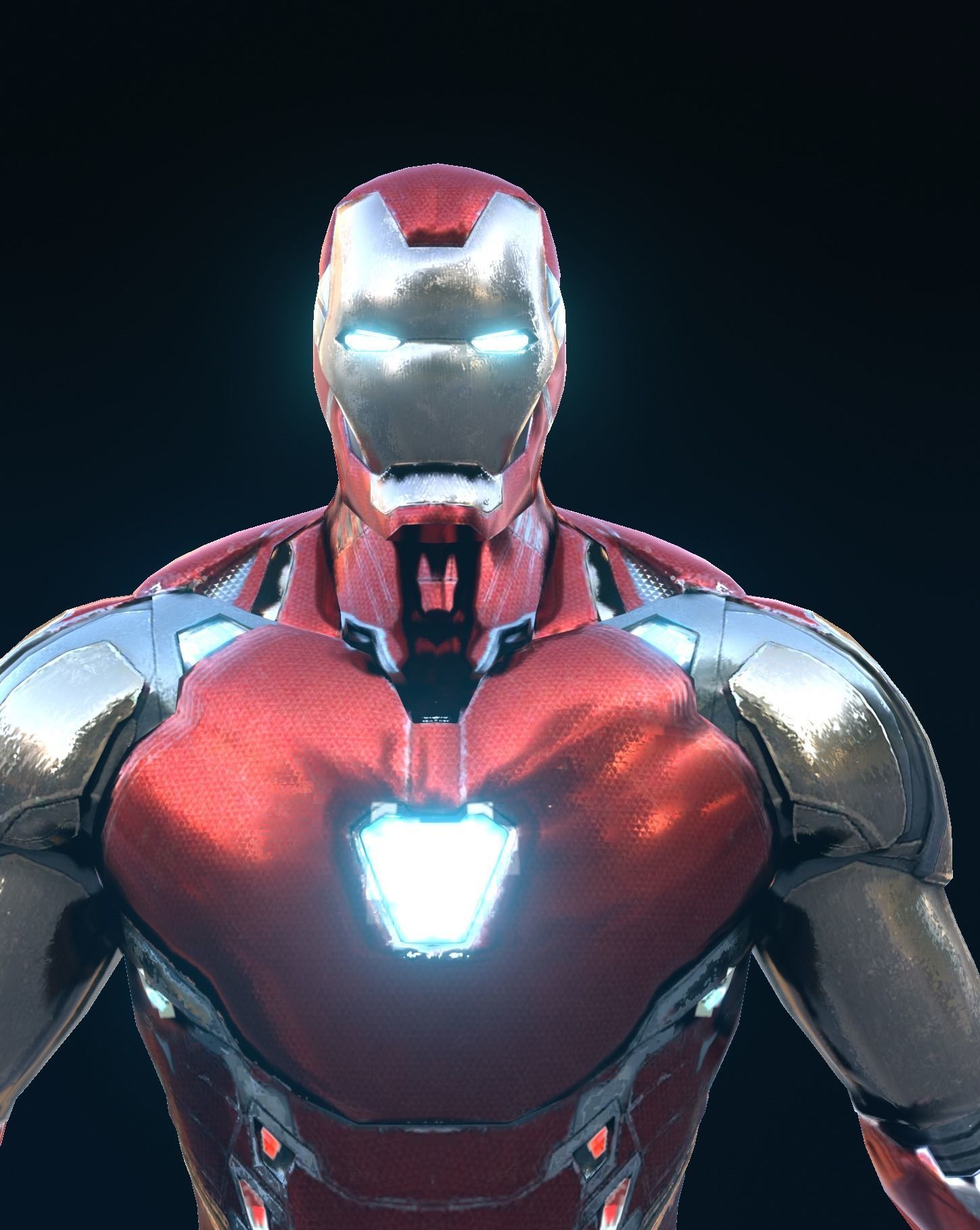 iron man end game 3D model rigged | CGTrader