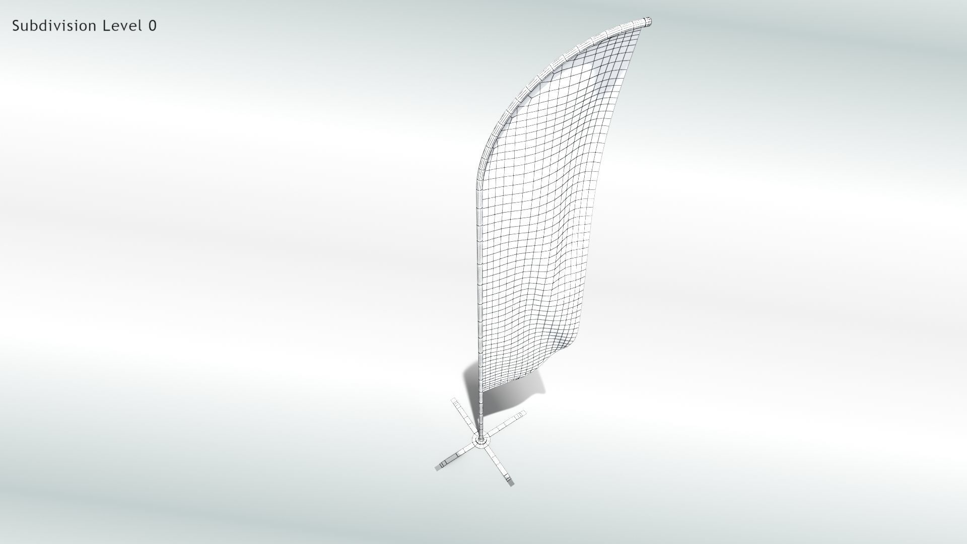 3D model Quill Flag - Animated Exhibition Flag VR / AR / low-poly ...