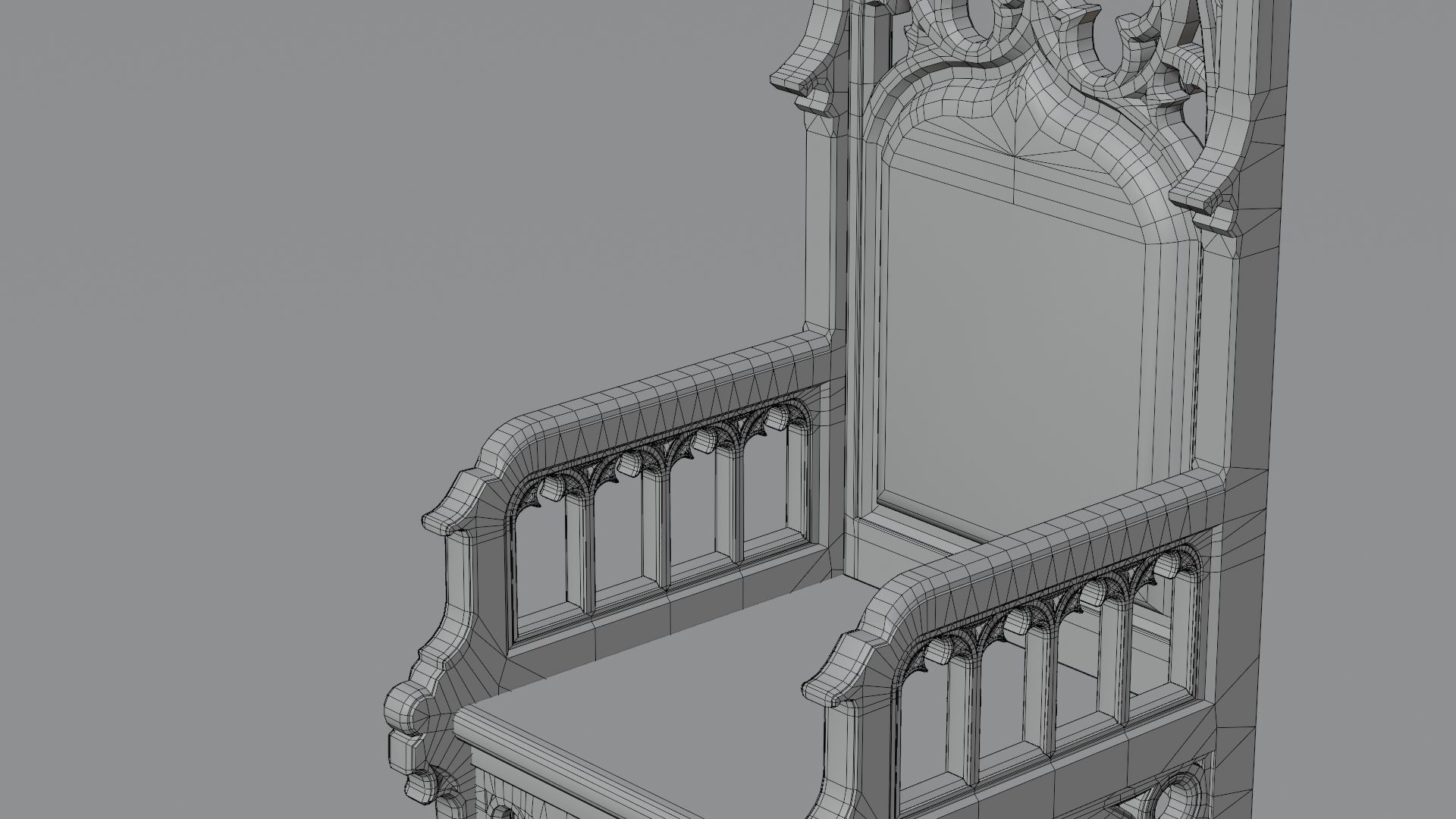 Gothic chair 3D model | CGTrader