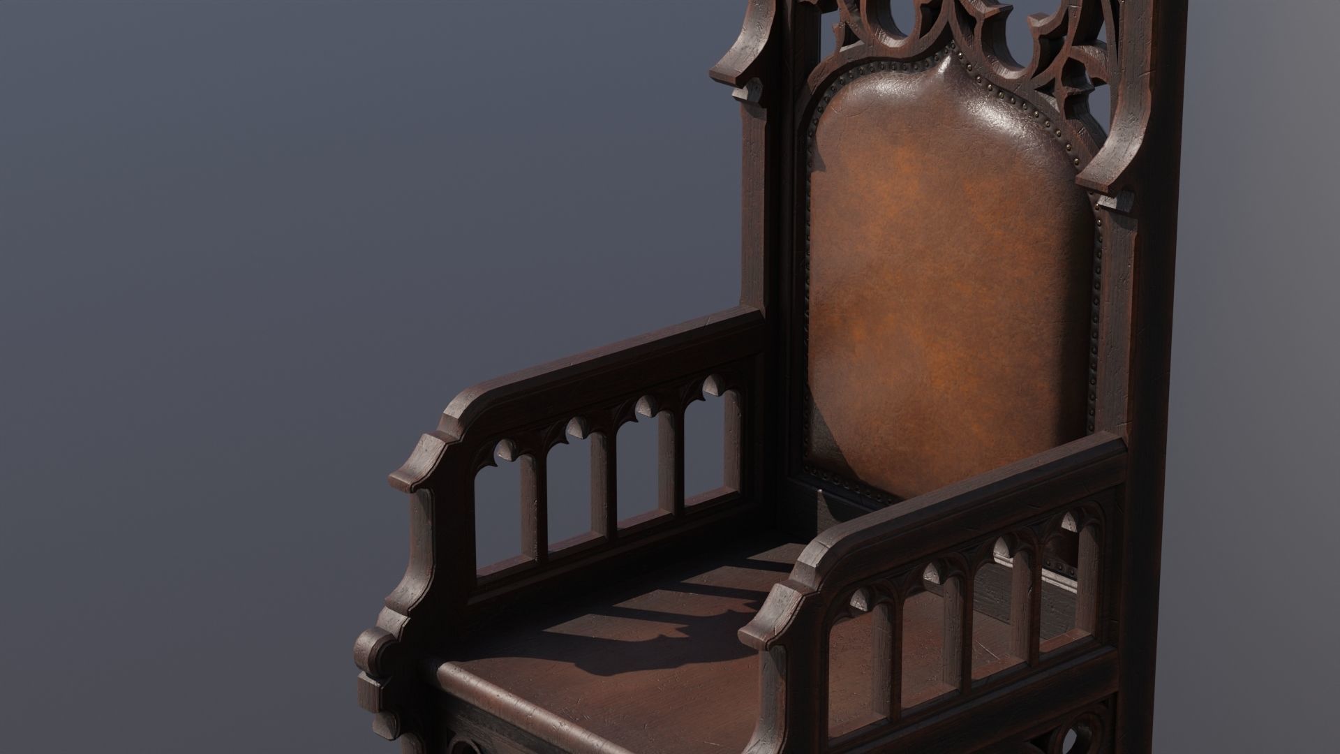 Gothic chair 3D model | CGTrader
