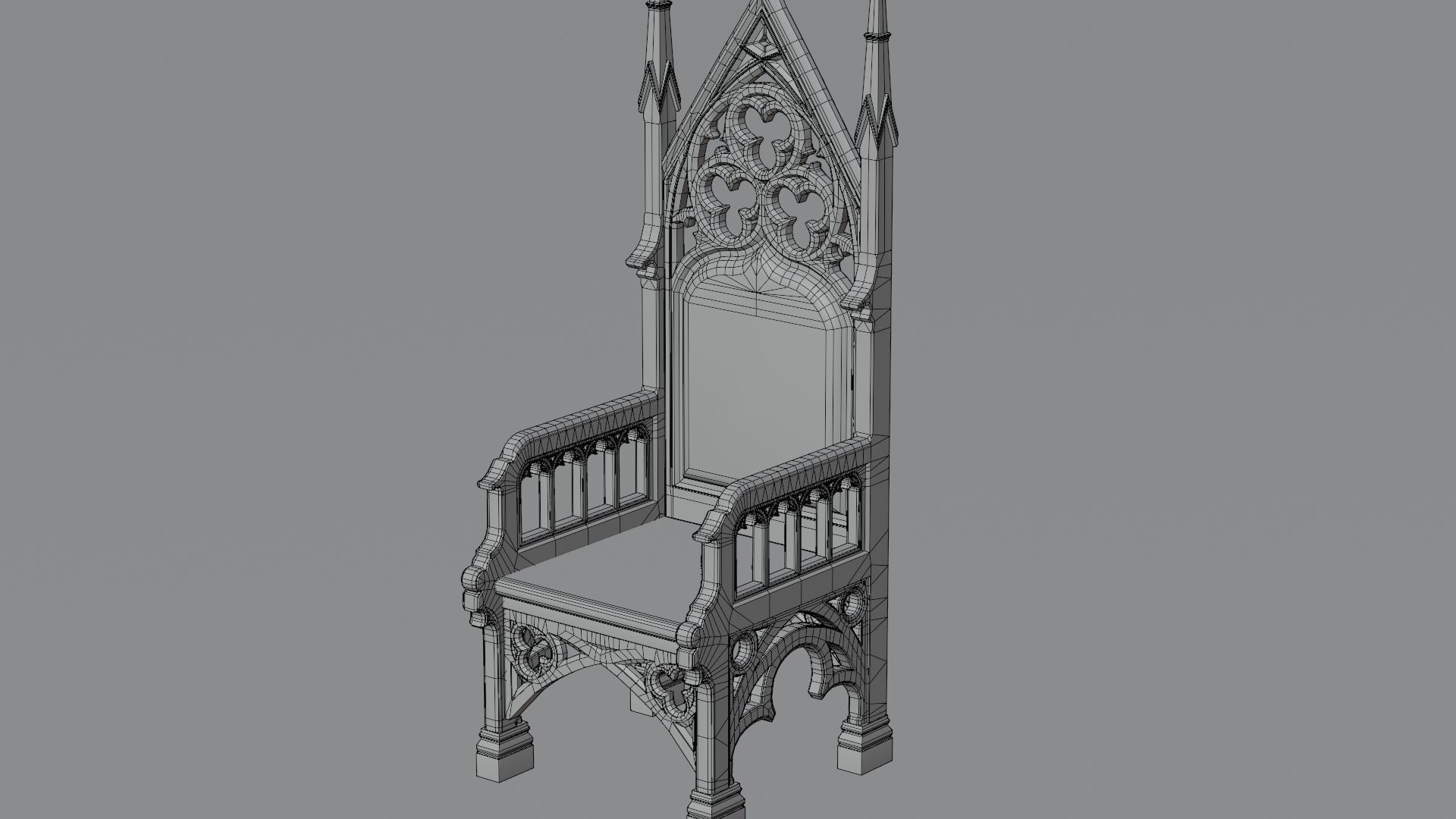 Gothic chair 3D model | CGTrader