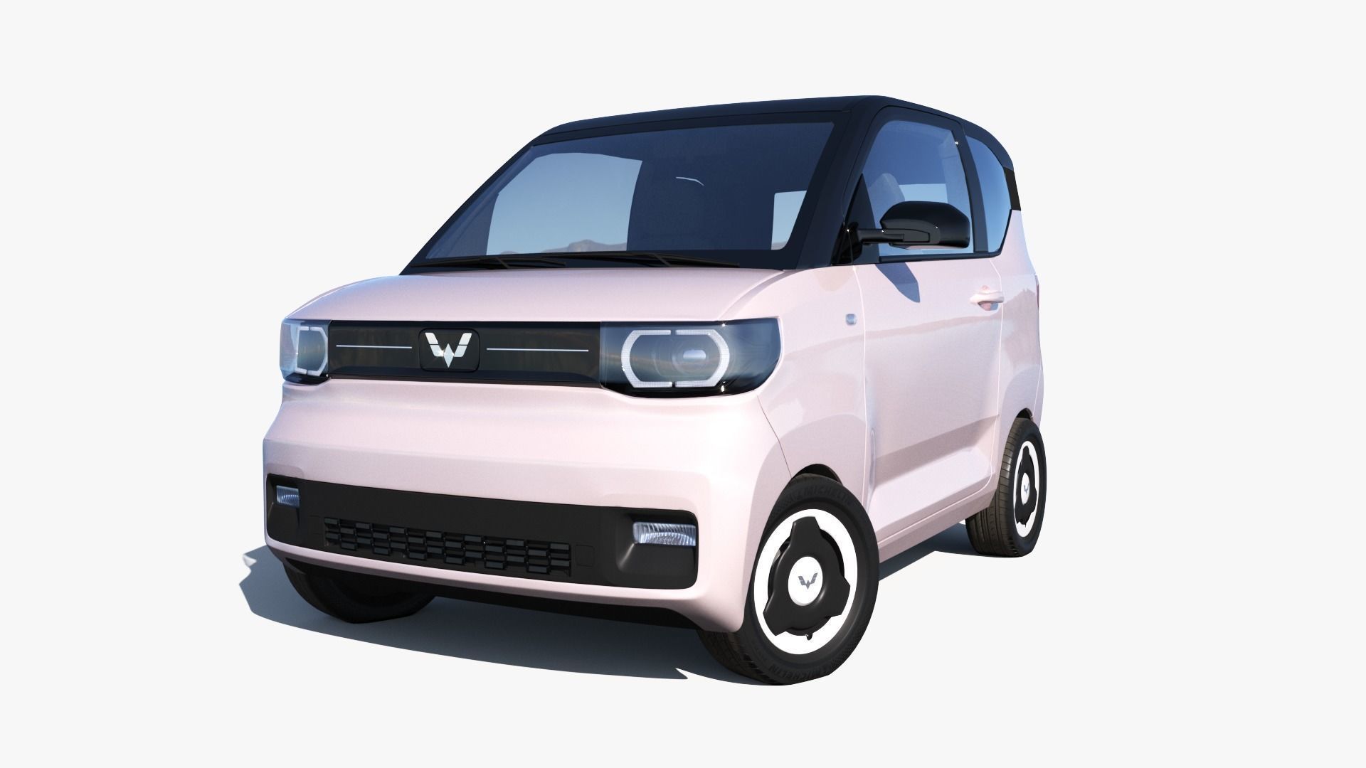 2023 Wuling Hongguang Mini EV Macaron 3D model animated rigged | CGTrader
