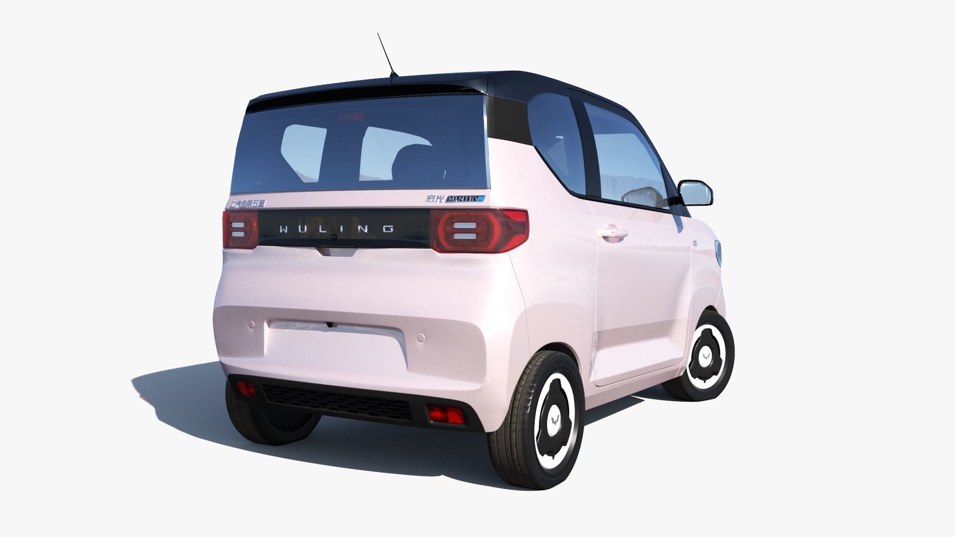 2023 Wuling Hongguang Mini EV Macaron 3D model animated rigged | CGTrader