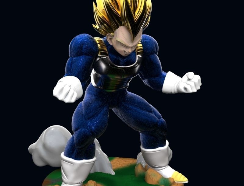 VEGETA SUPER SSJ 3D model 3D printable | CGTrader