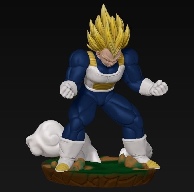 VEGETA SUPER SSJ 3D model 3D printable | CGTrader