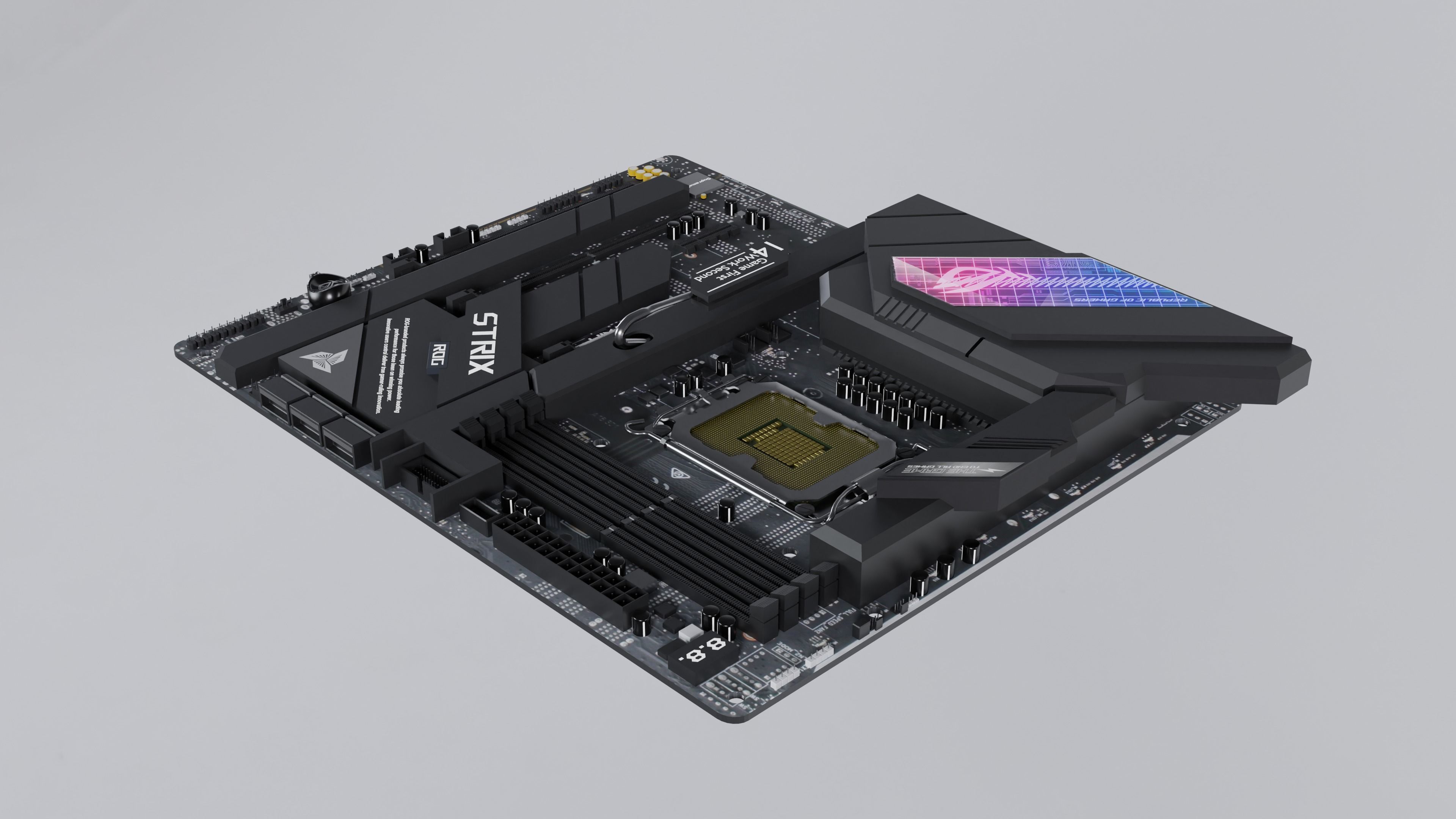 Asus Motherboard 3D model | CGTrader