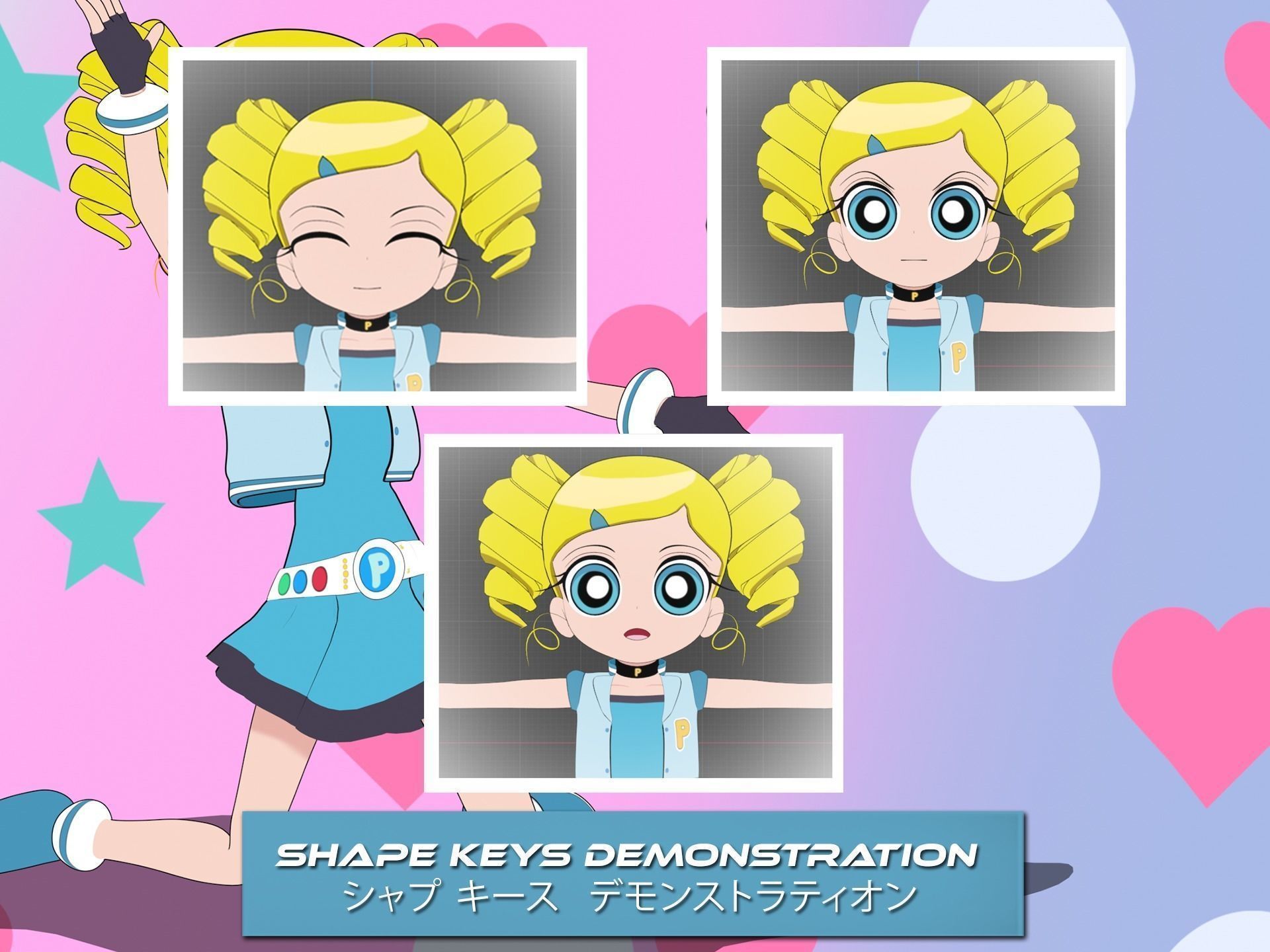 3D model Bubbles - Powerpuff Girls Z - 3D Model VRCHAT - GAMEREADY VR ...