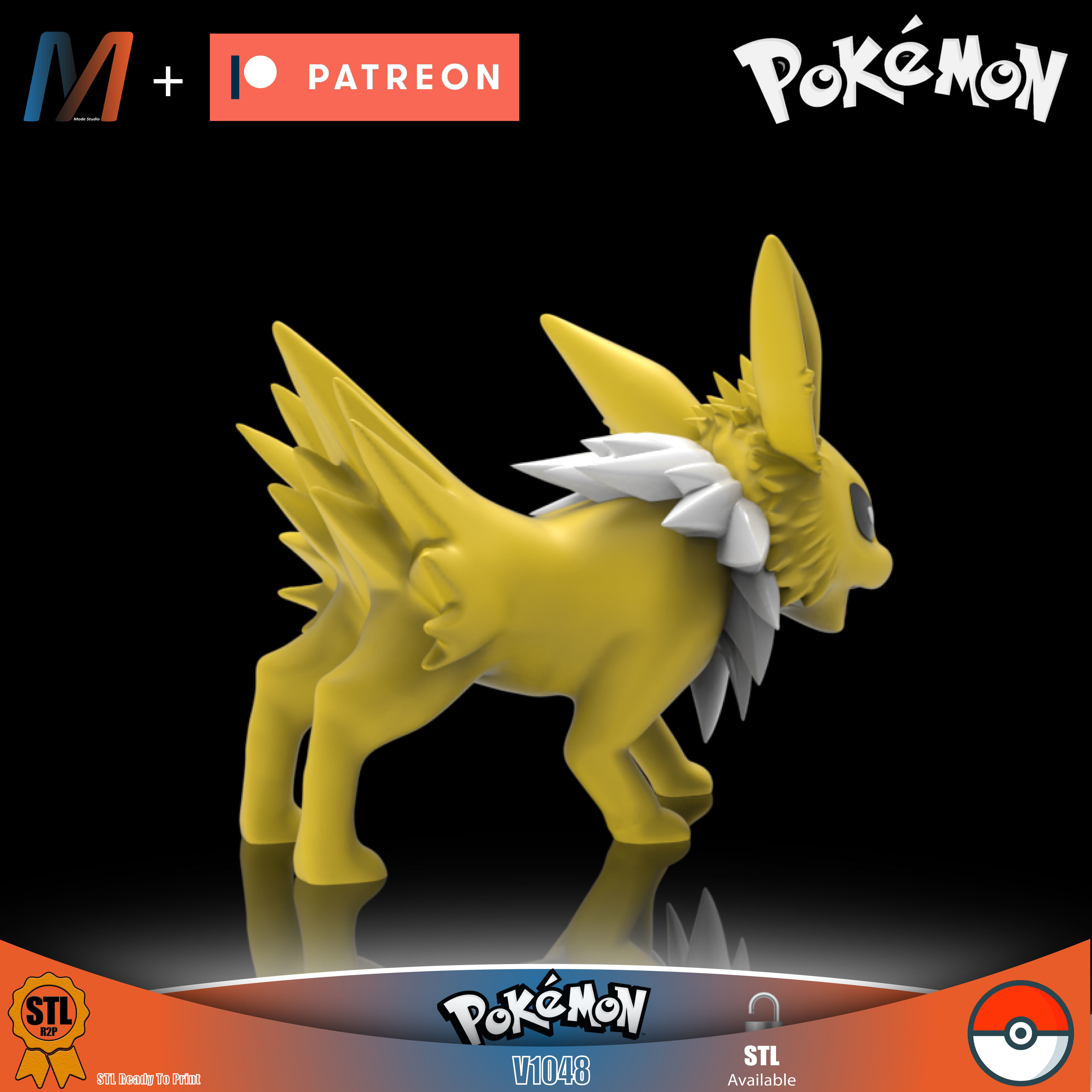 PX2V1055 - POKEMON FLAREON y POKEMON JOLTEON 3D model 3D printable ...