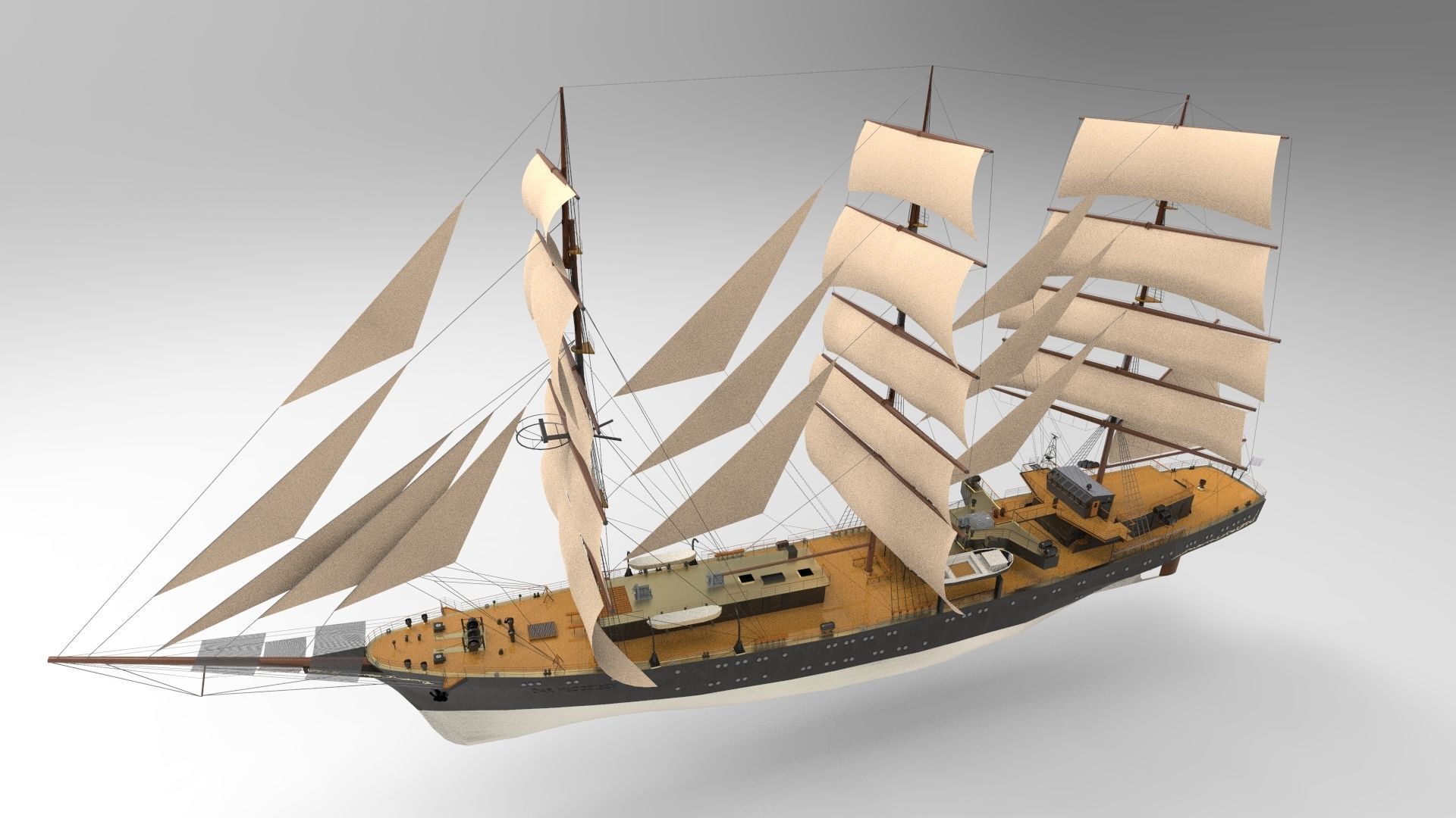 Sailing Ship Type Z 3D model | CGTrader