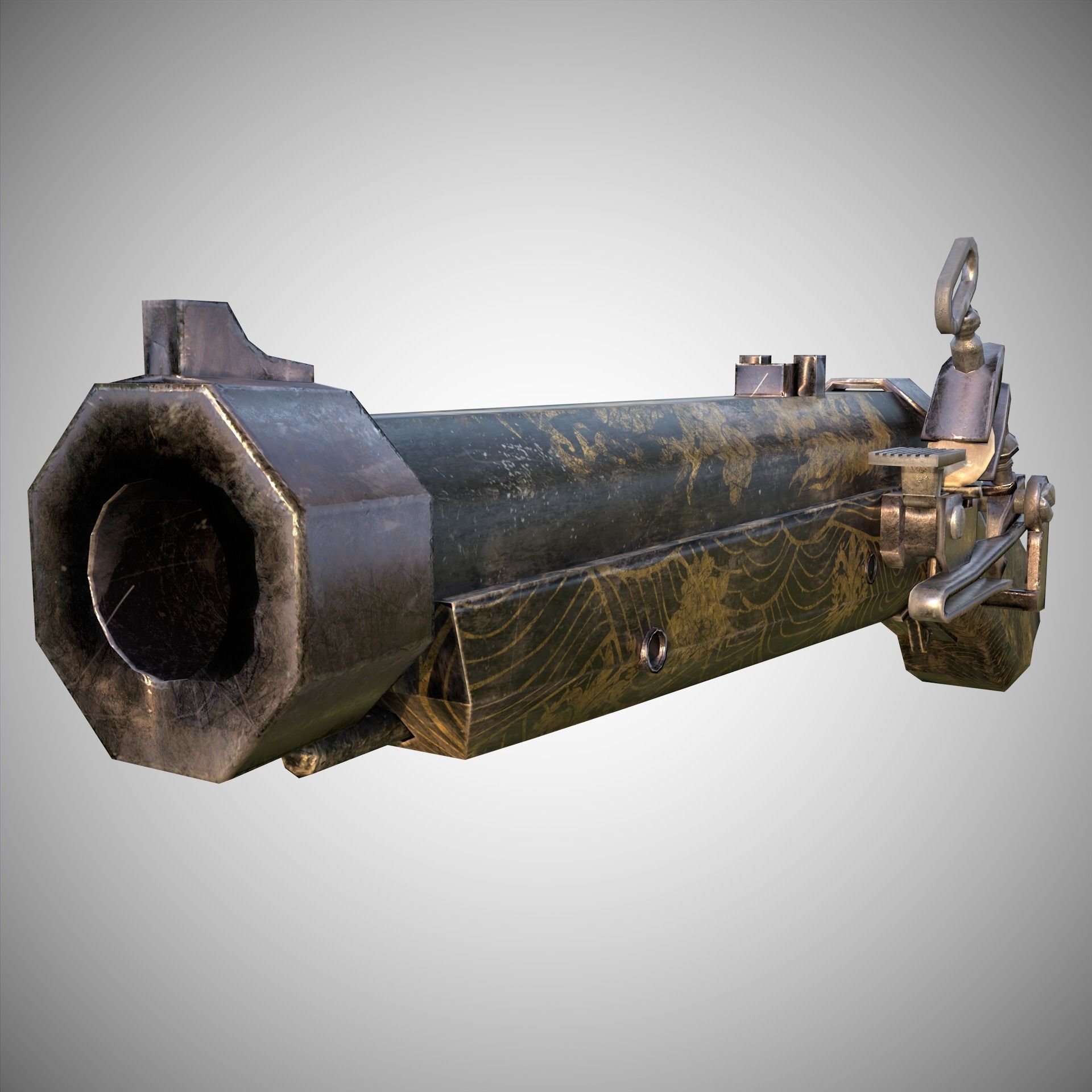 Ashina Isshin Gun free 3D model | CGTrader