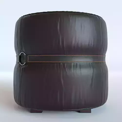 Leather Puff free 3D model | CGTrader