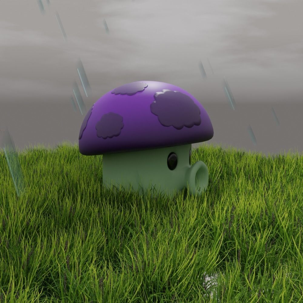 Plants vs Zombies Puff-Shroom plant 3D model | CGTrader