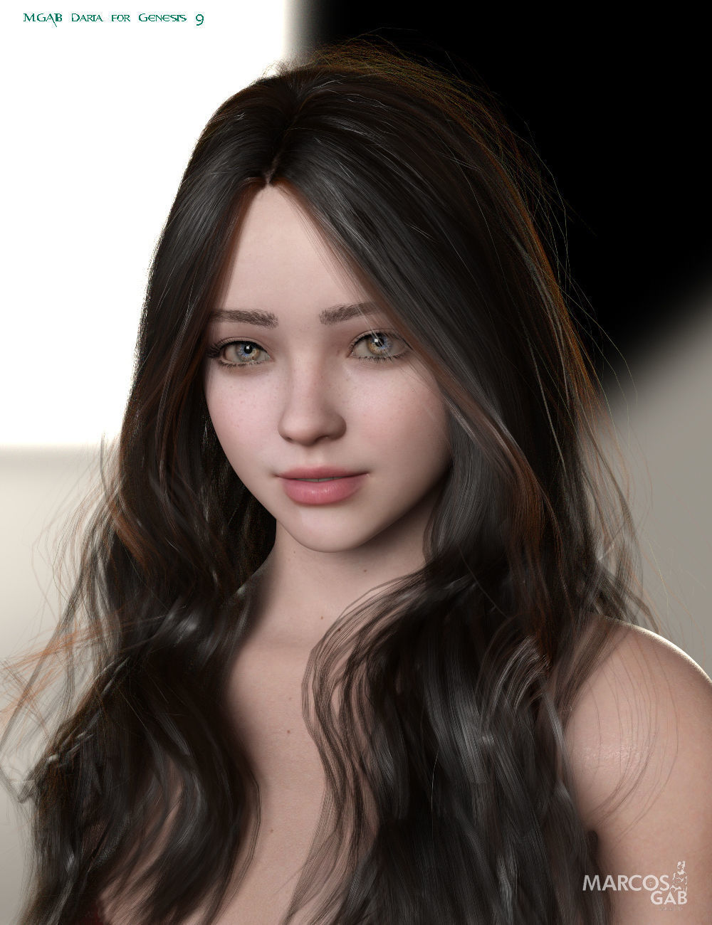 MGAB Daria for Genesis 9 3D model animated rigged | CGTrader