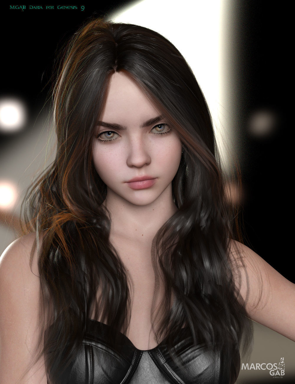 MGAB Daria for Genesis 9 3D model animated rigged | CGTrader