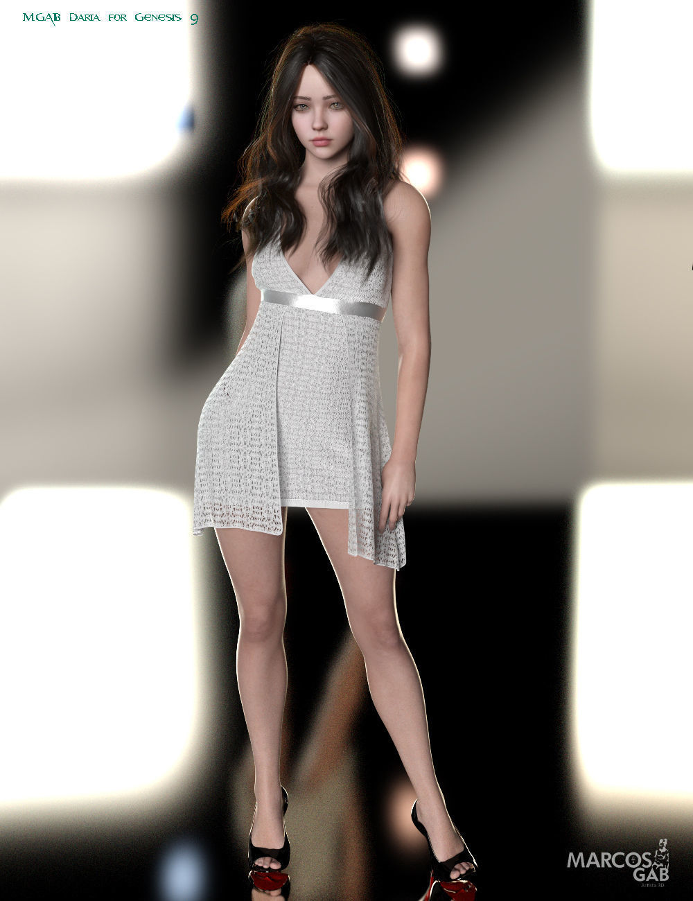 MGAB Daria for Genesis 9 3D model animated rigged | CGTrader