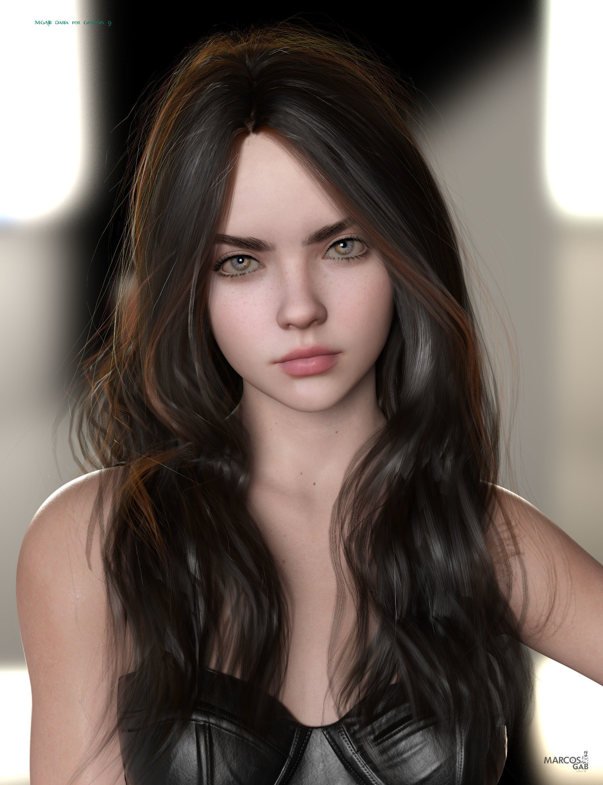 MGAB Daria for Genesis 9 3D model animated rigged | CGTrader