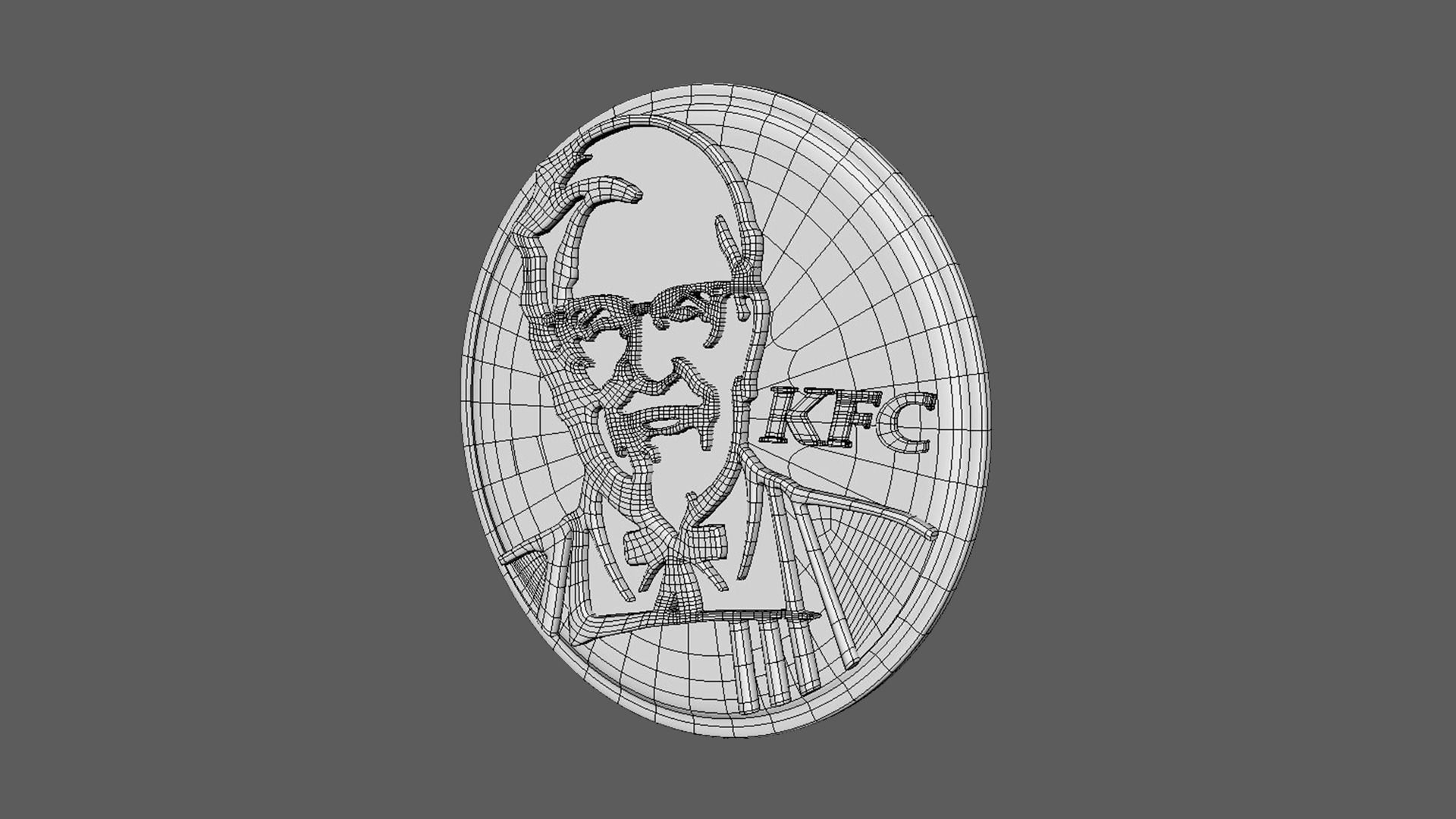 KFC 3D logo 3D model | CGTrader