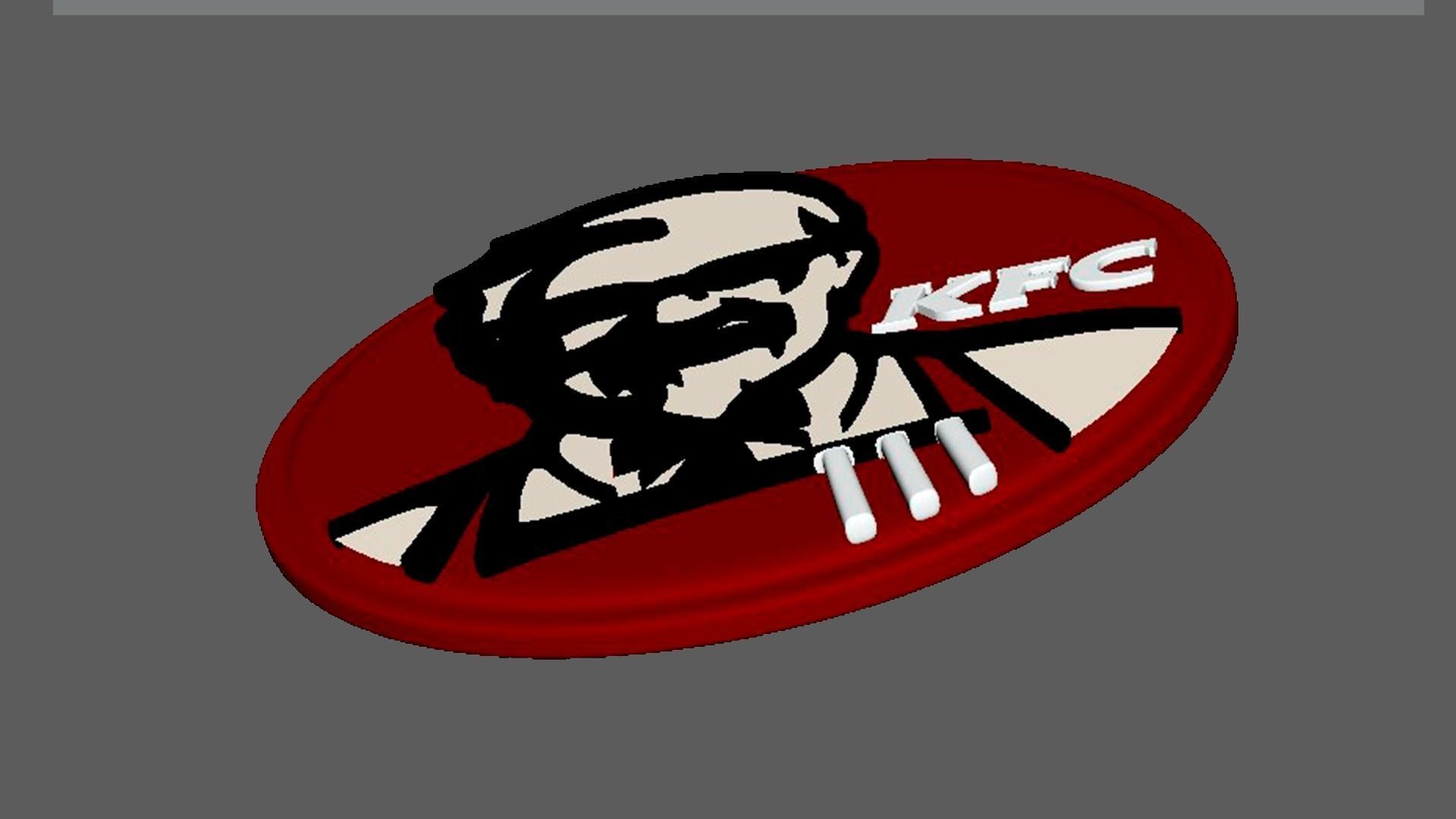 KFC 3D logo 3D model | CGTrader