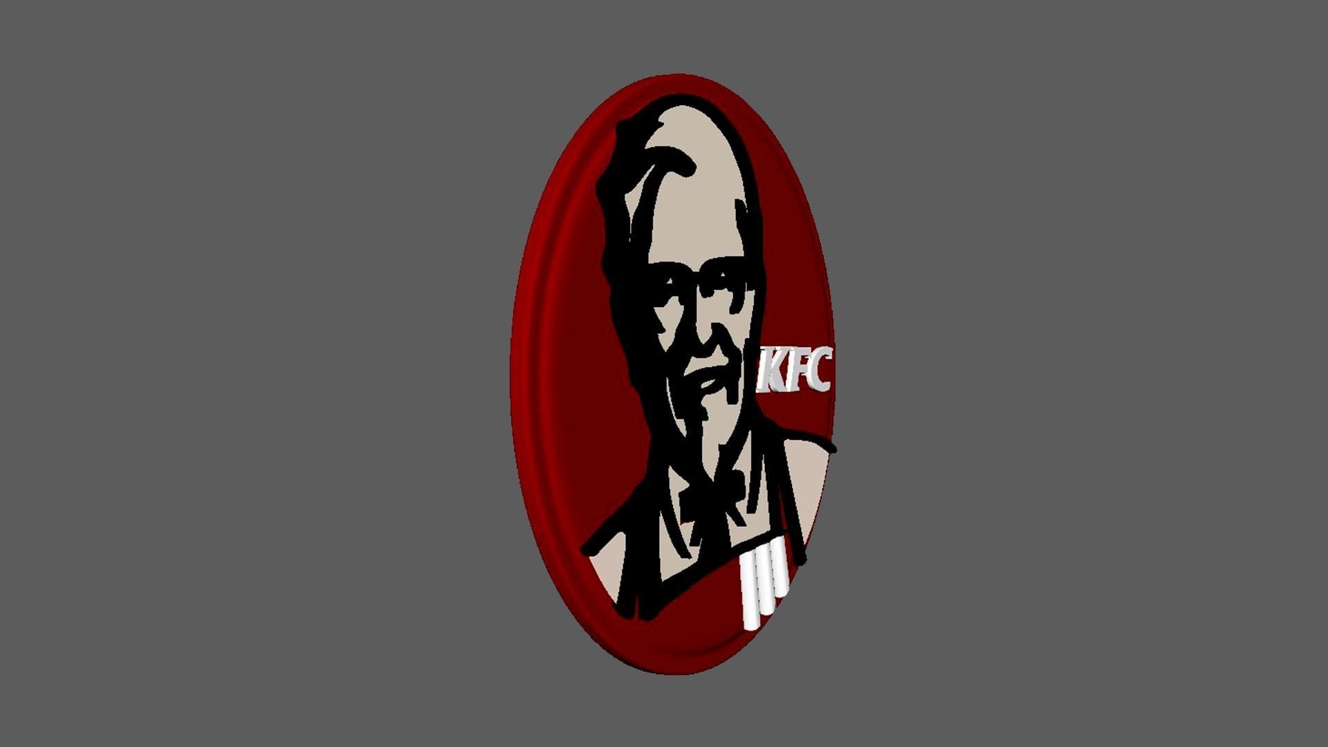 KFC 3D logo 3D model | CGTrader