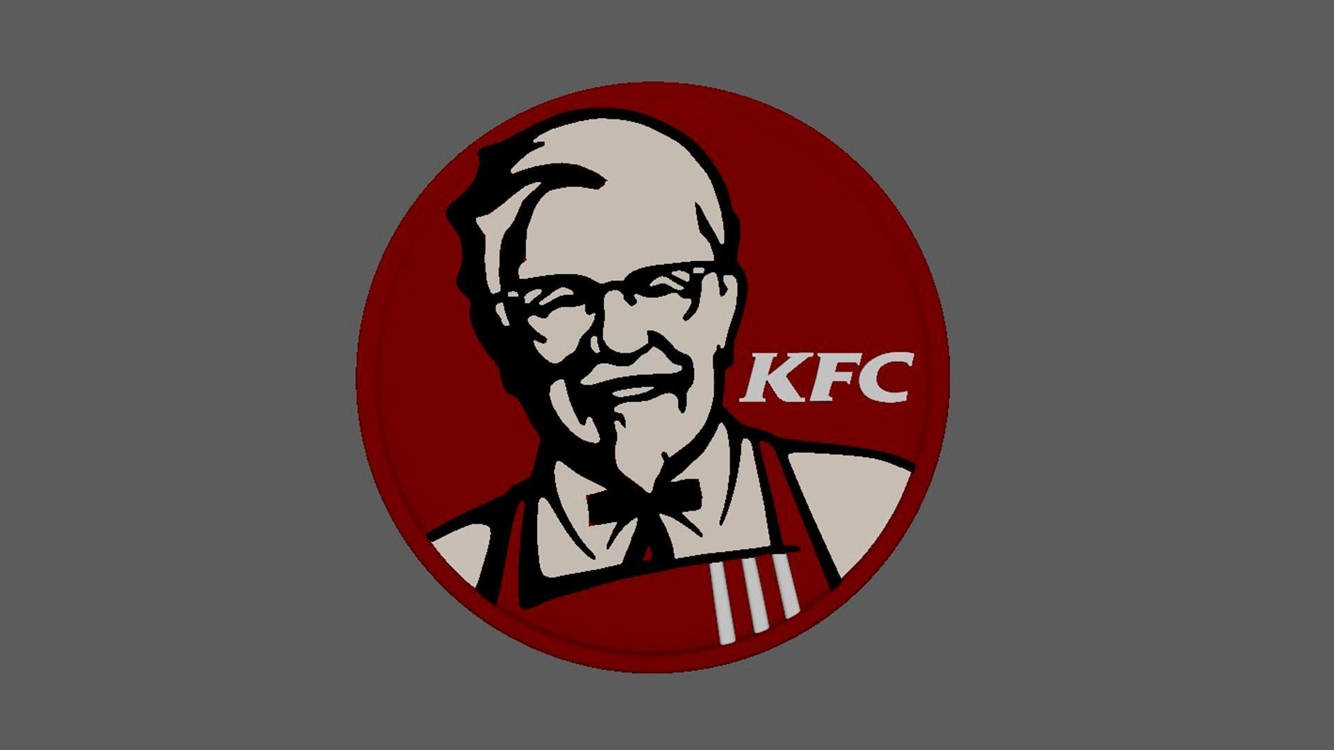 KFC 3D logo 3D model | CGTrader