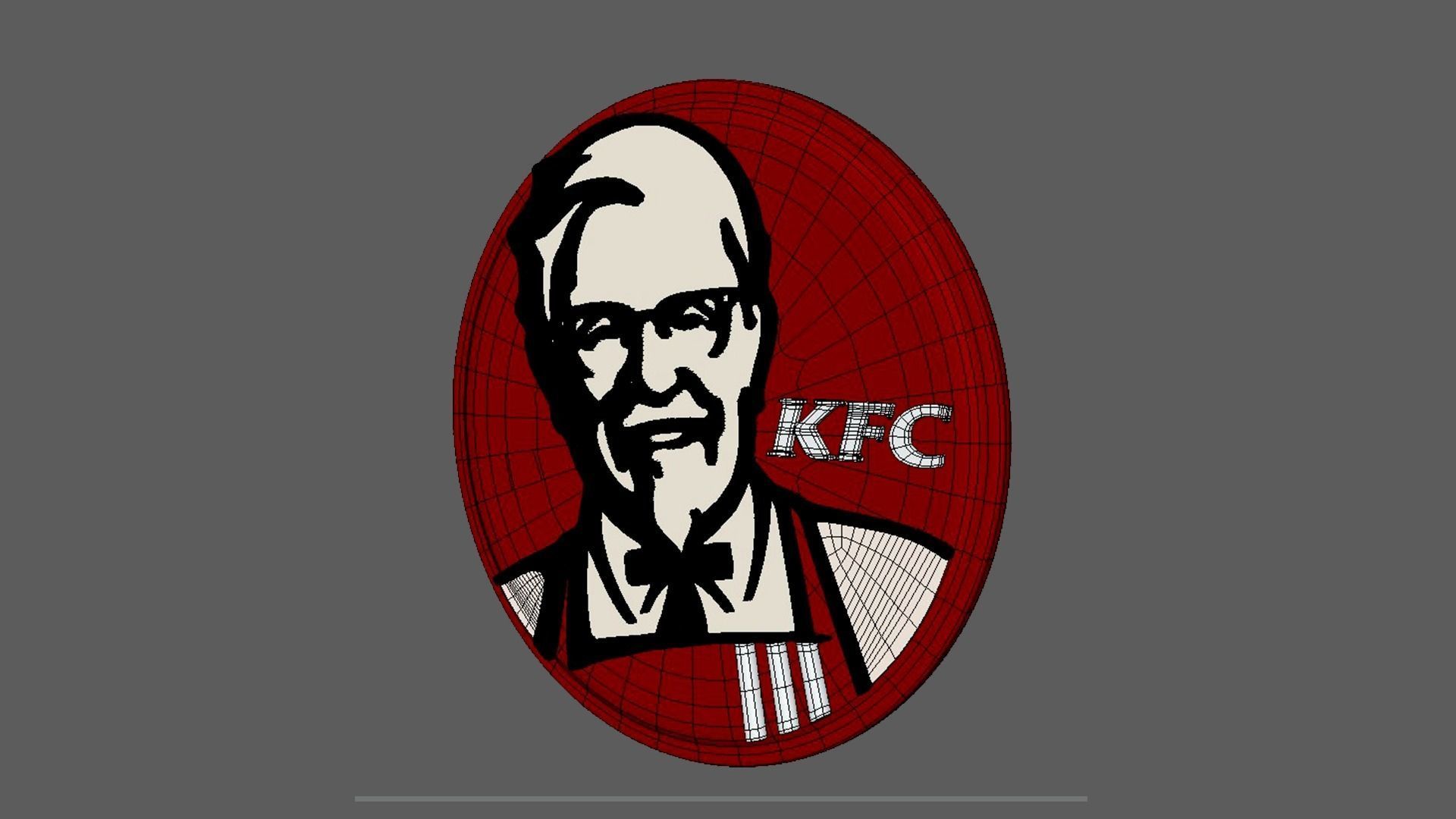 KFC 3D logo 3D model | CGTrader