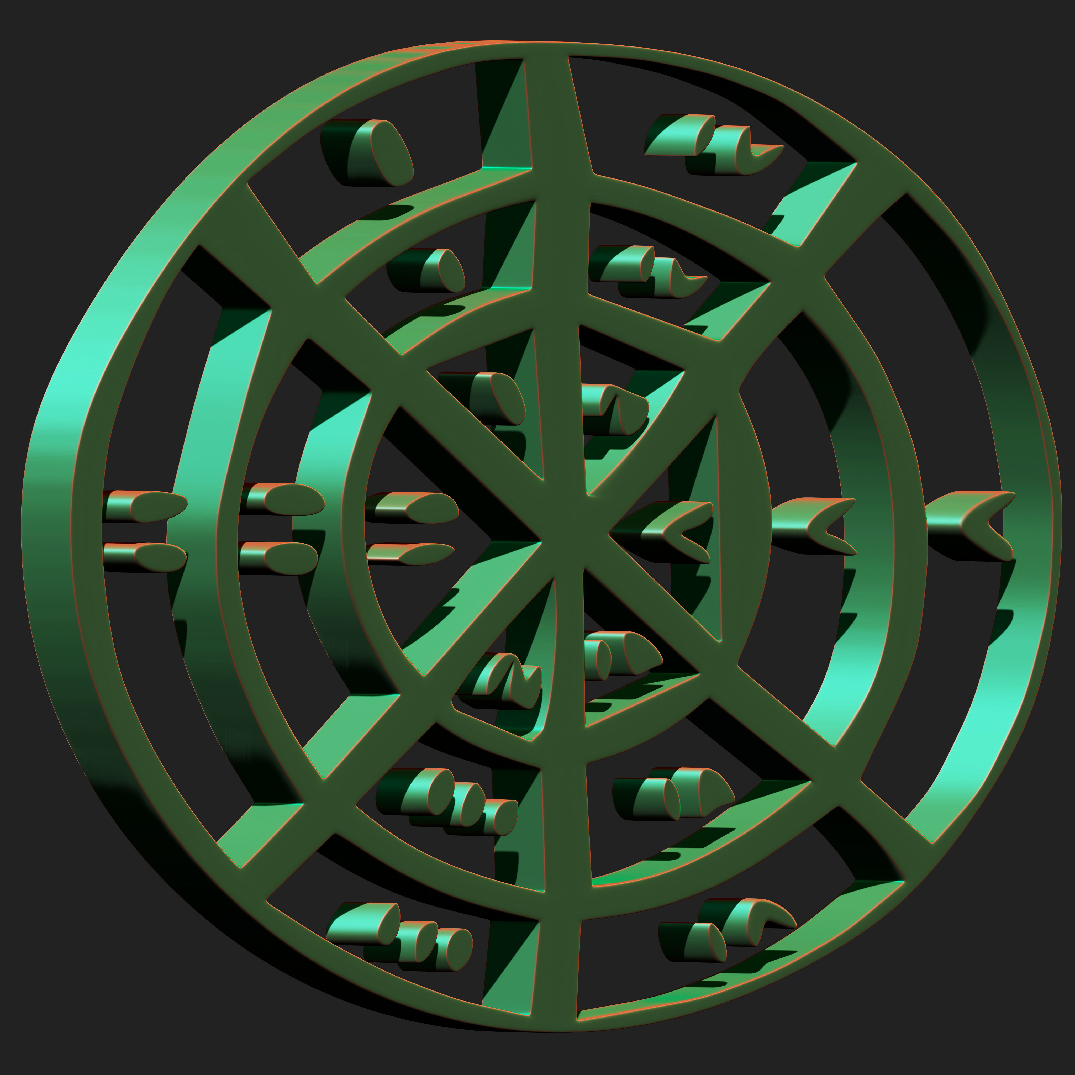 3D model 50 Runes Base Mesh Vol 3 VR / AR / low-poly | CGTrader