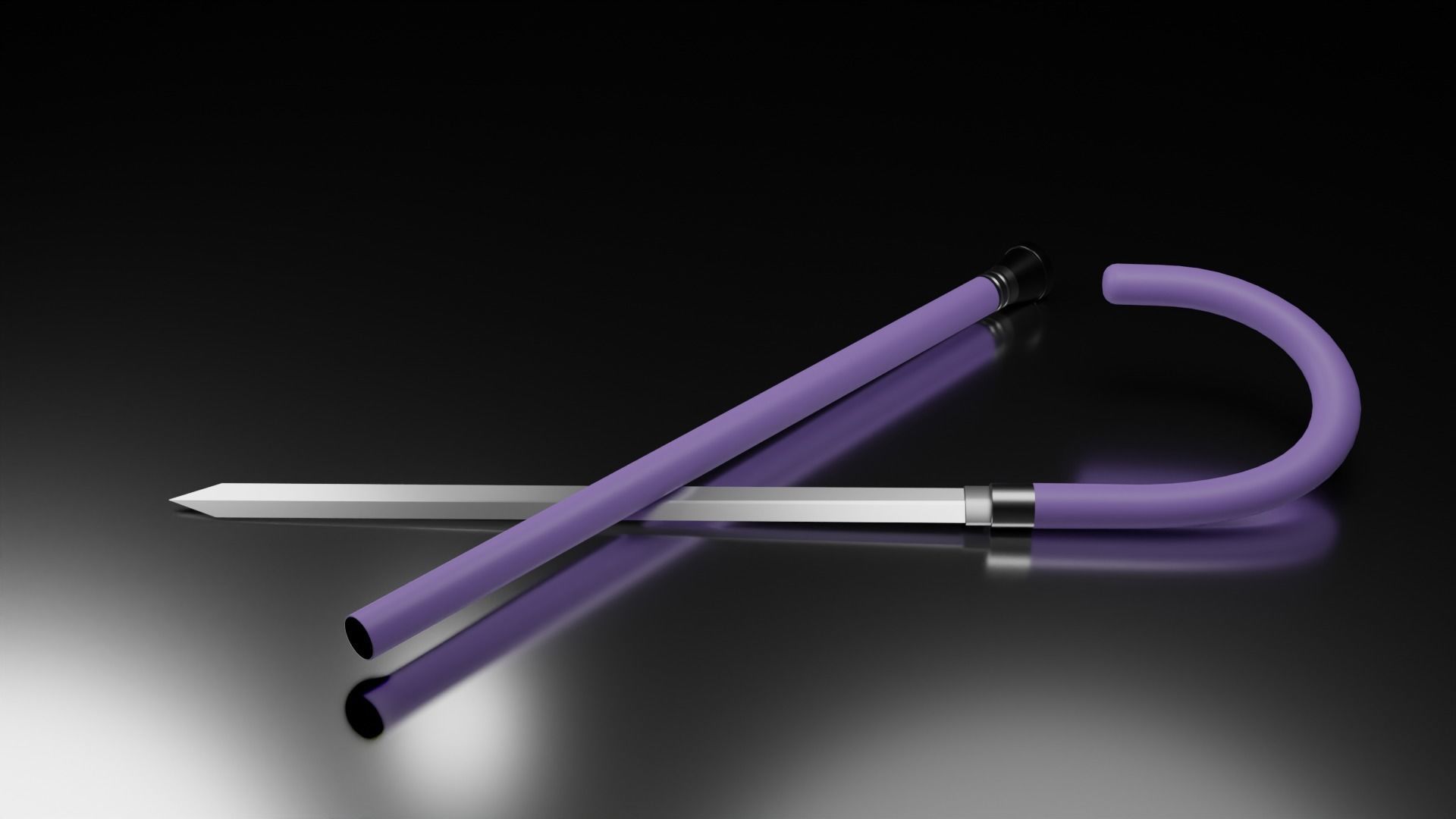 3D model Anime - Brooks Soul Cane VR / AR / low-poly | CGTrader