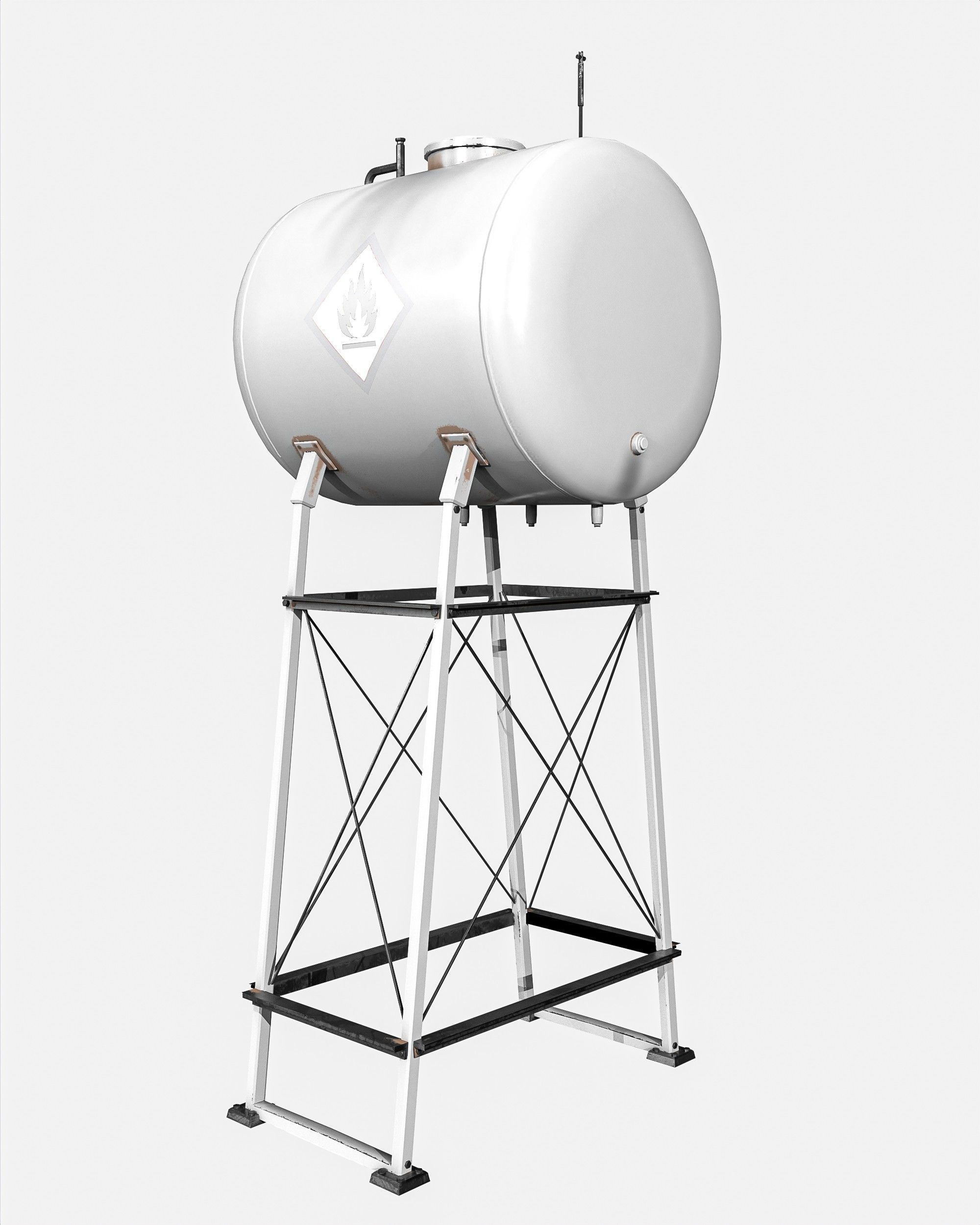 3D model Overhead Fuel Storage Tanks 3 Pakage VR / AR / low-poly | CGTrader