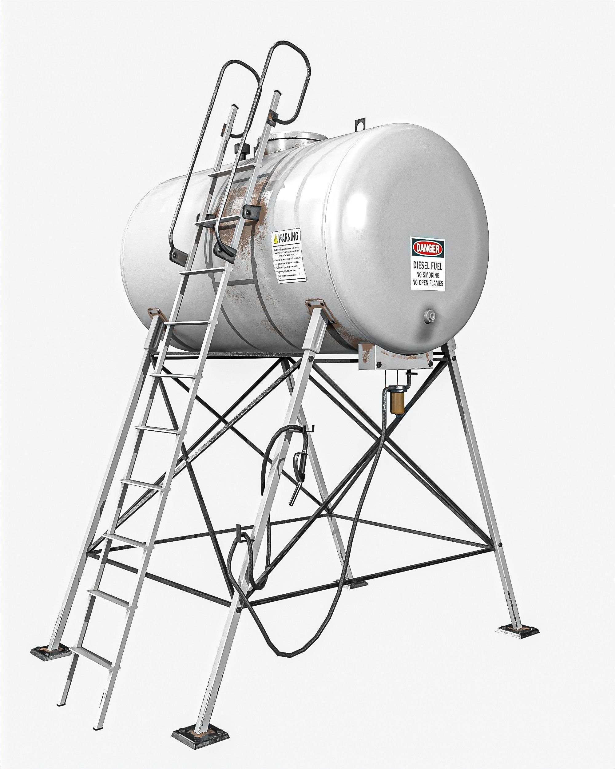 3D model Overhead Fuel Storage Tanks 3 Pakage VR / AR / low-poly | CGTrader