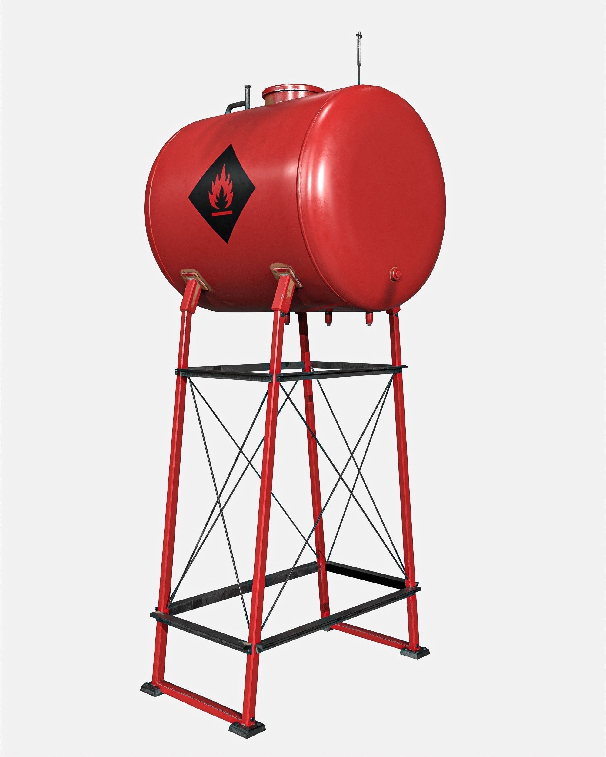 3D model Overhead Fuel Storage Tanks 3 Pakage VR / AR / low-poly | CGTrader