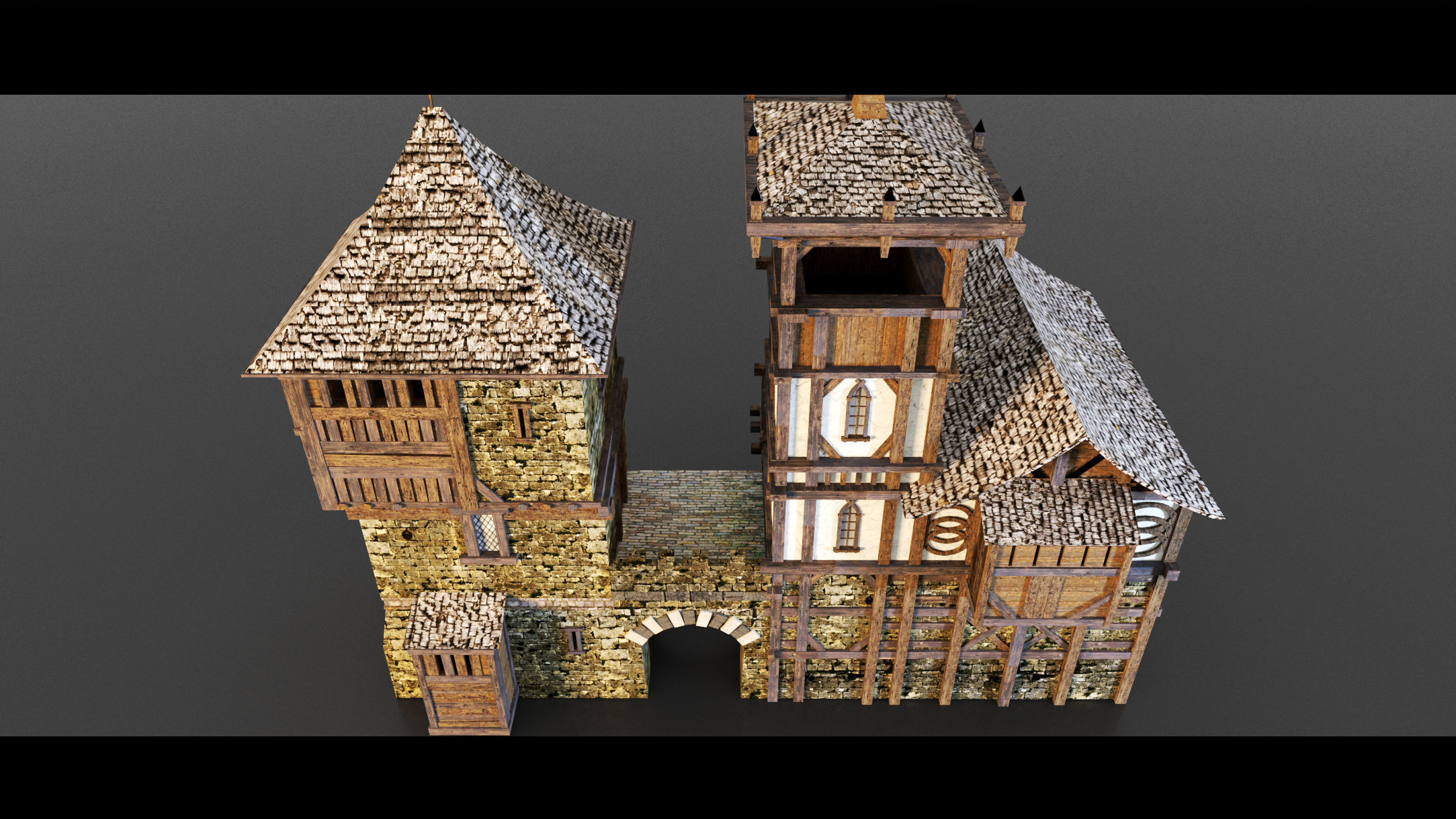 Medieval Gate- 3d Model 3D model | CGTrader