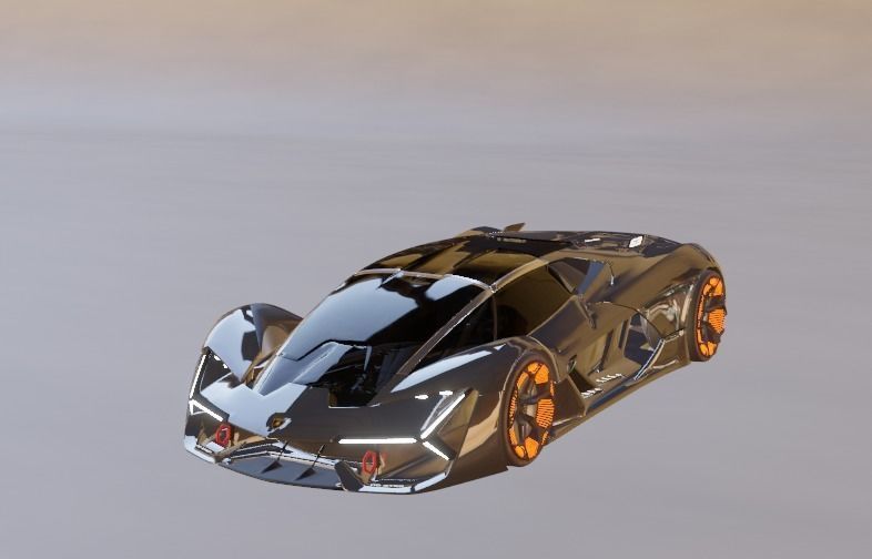 3D model black Car 3D Blender File 3D model 3D model VR / AR / low-poly ...