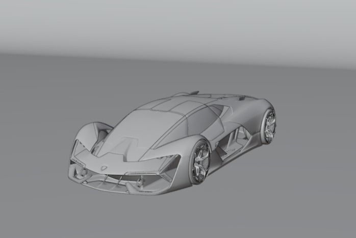 3D model black Car 3D Blender File 3D model 3D model VR / AR / low-poly ...